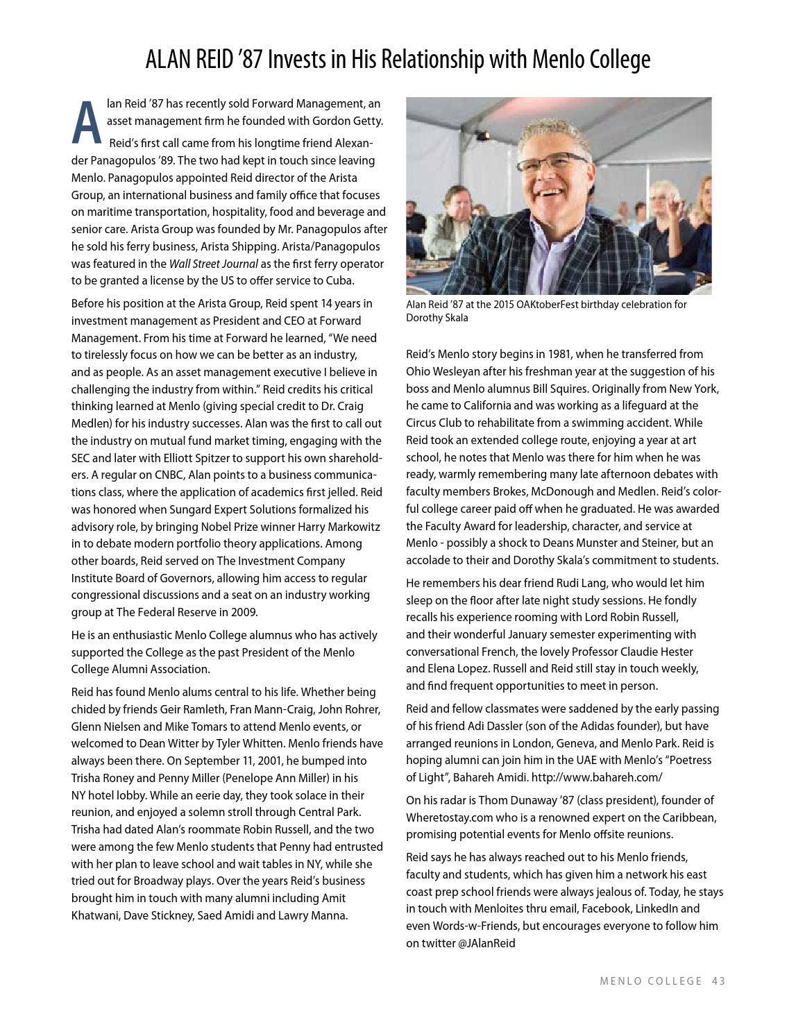 Menlo Advantage Winter 2016 by Menlo College - Issuu