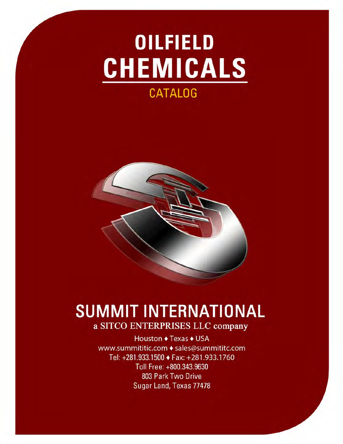 Summit Oilfield Chemicals Catalog by Summit International - Issuu