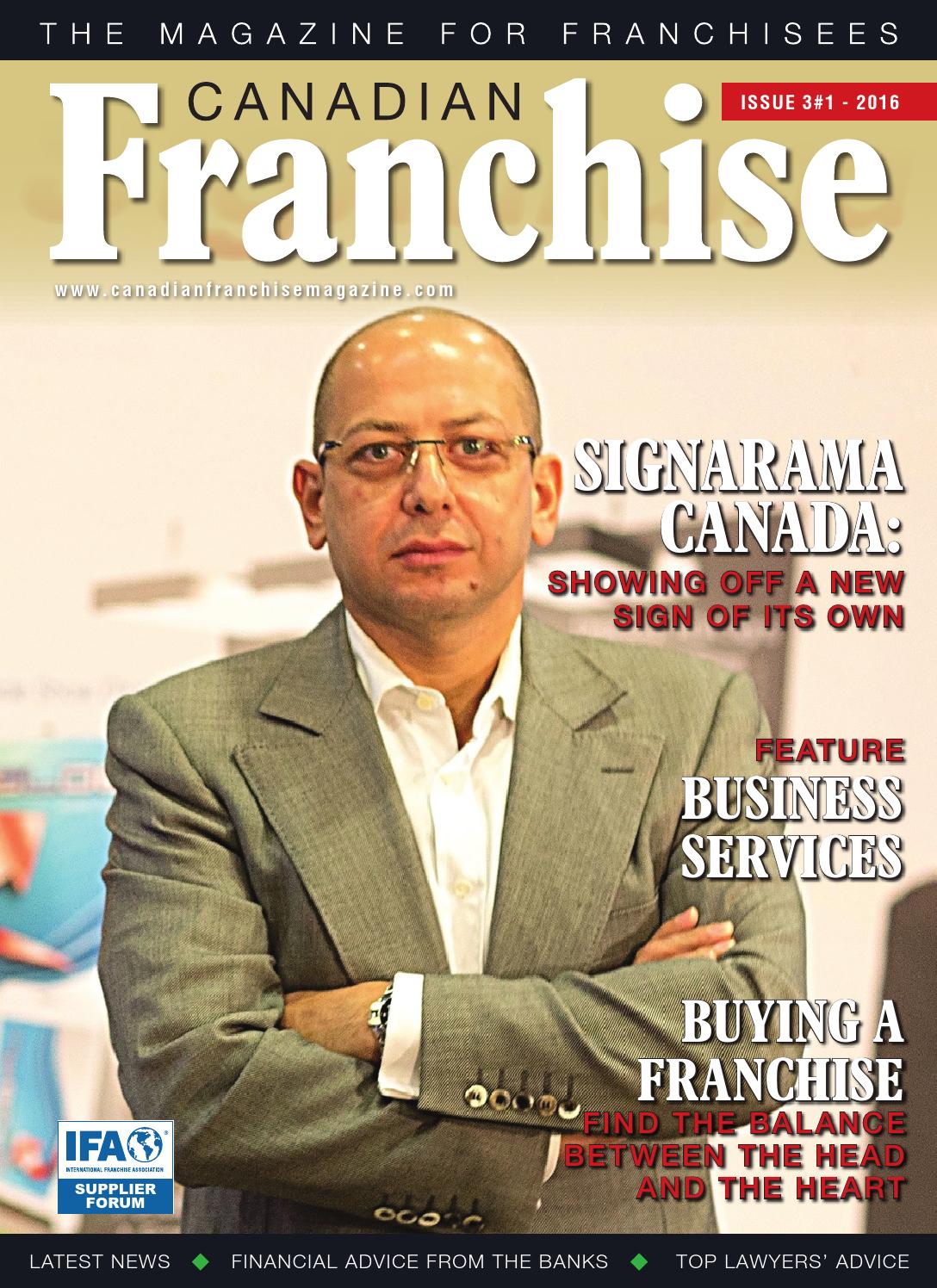 Canadian Franchising Magazine Spring 2016, Volume 3 Issue 1 by CGB ...