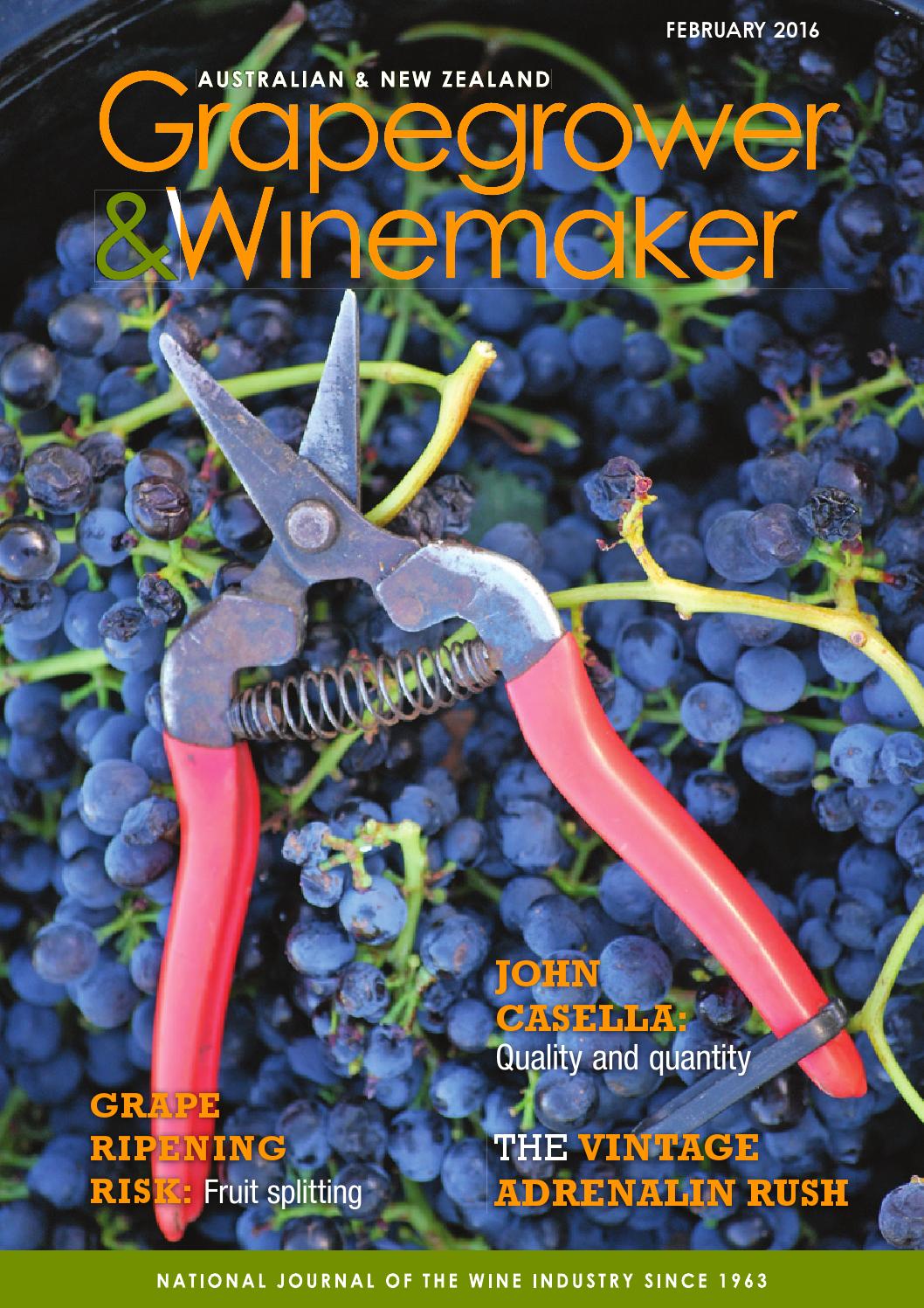 Grapegrower & Winemaker - February 2016 by Provincial Press Group - Issuu