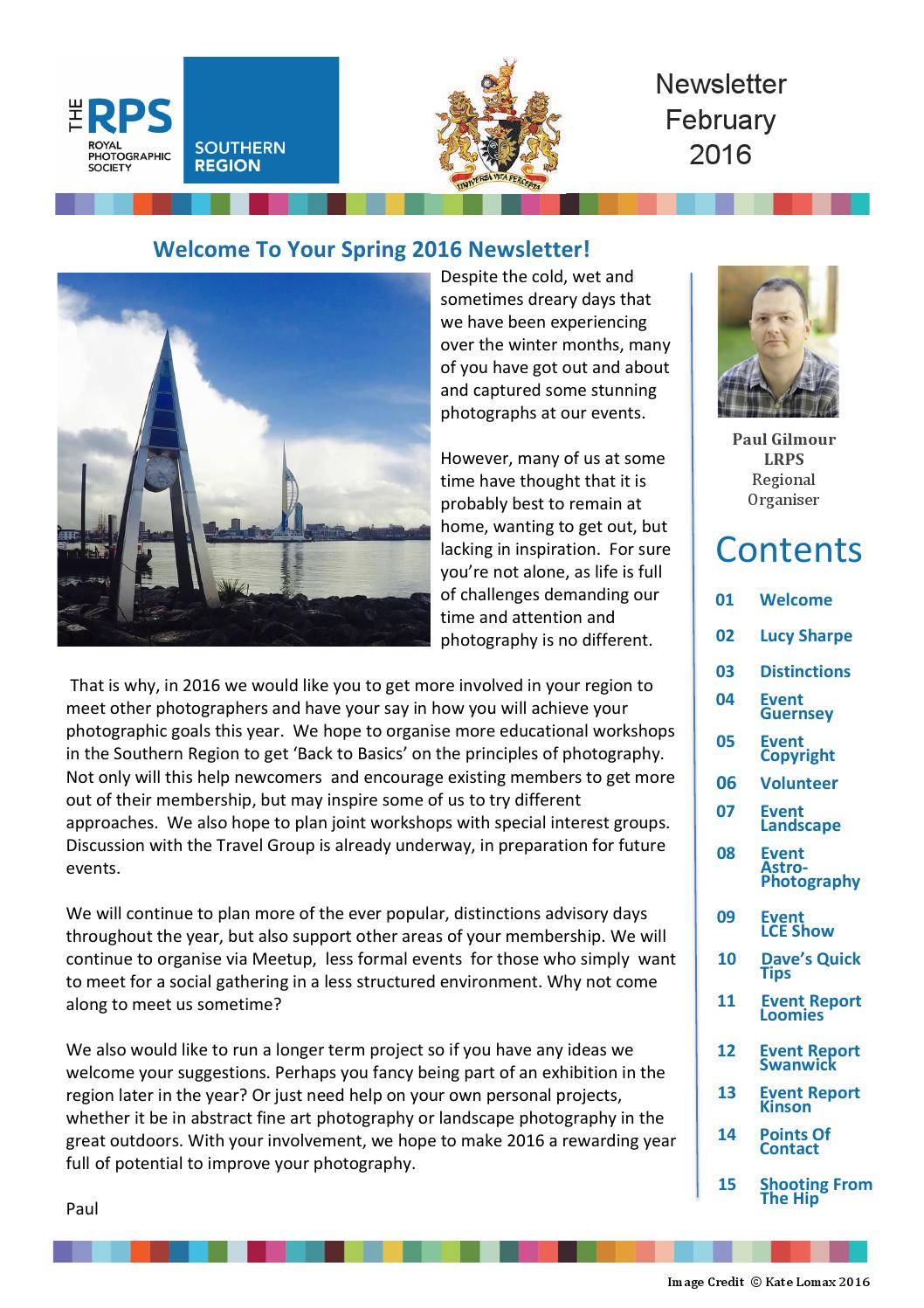 RPS Southern Region February 2016 Newsletter by Royal Photographic ...