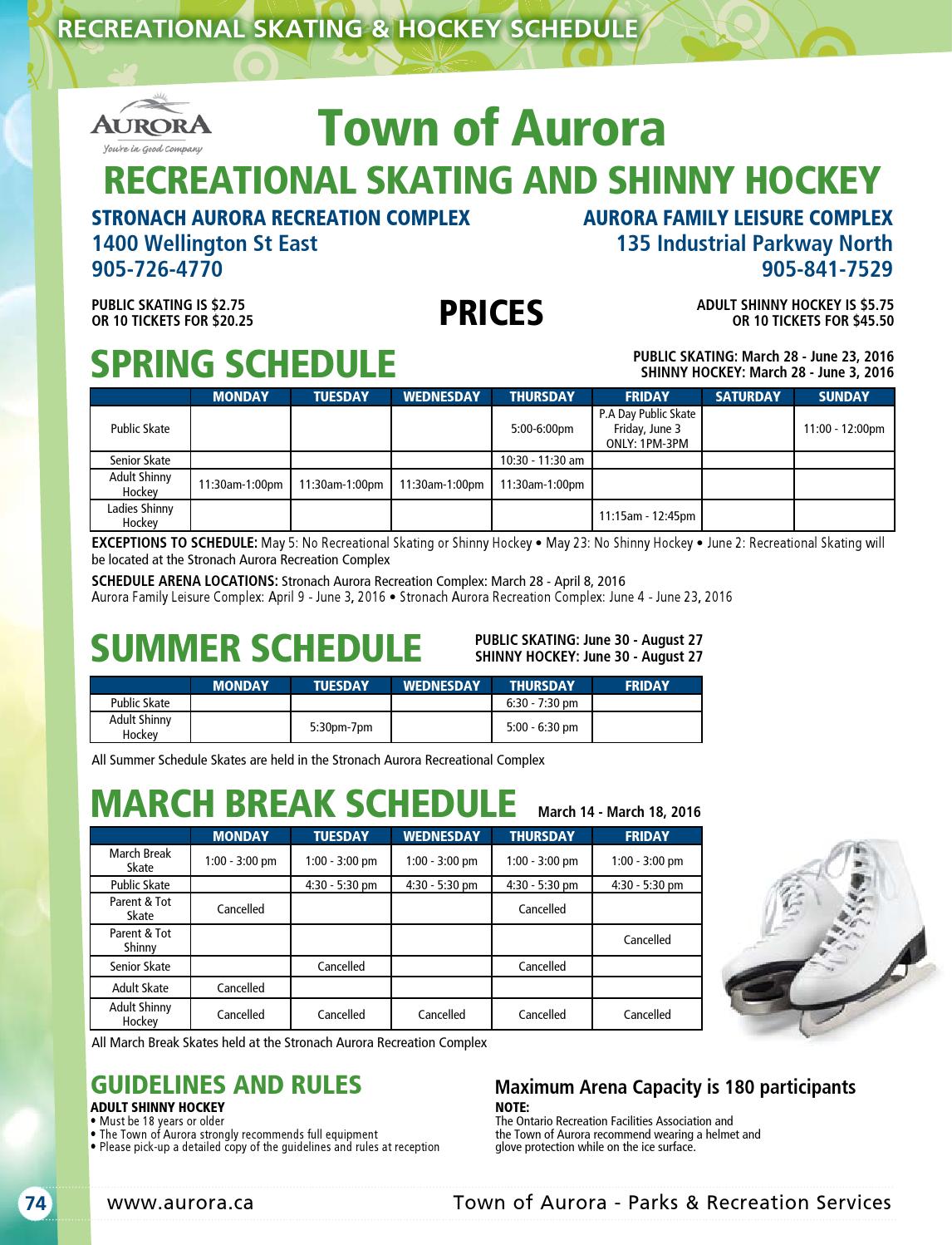 Town of Aurora Spring & Summer 2016 Program Guide by Town of Aurora - Issuu
