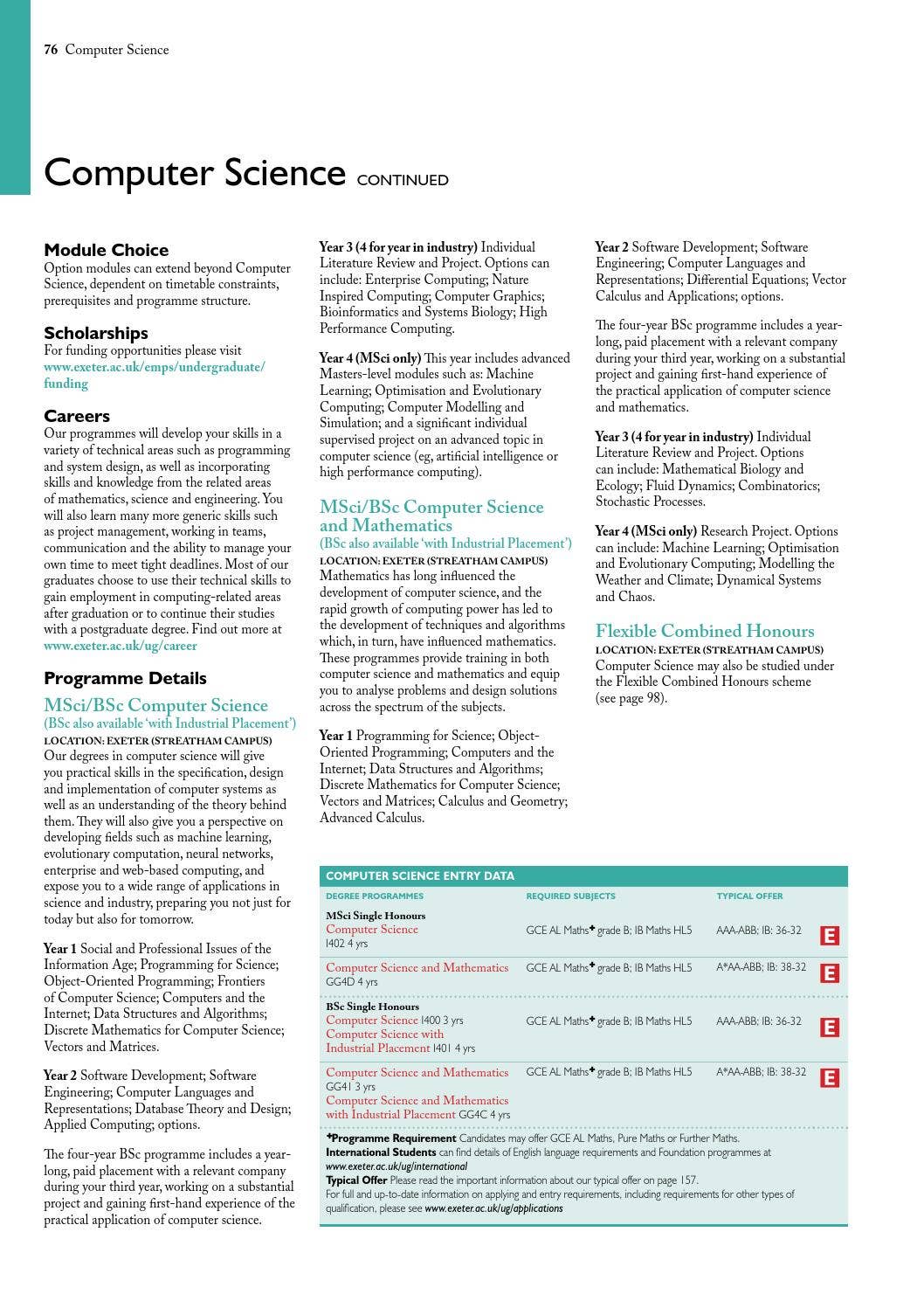 University of Exeter Undergraduate Prospectus 2017 by University of ...