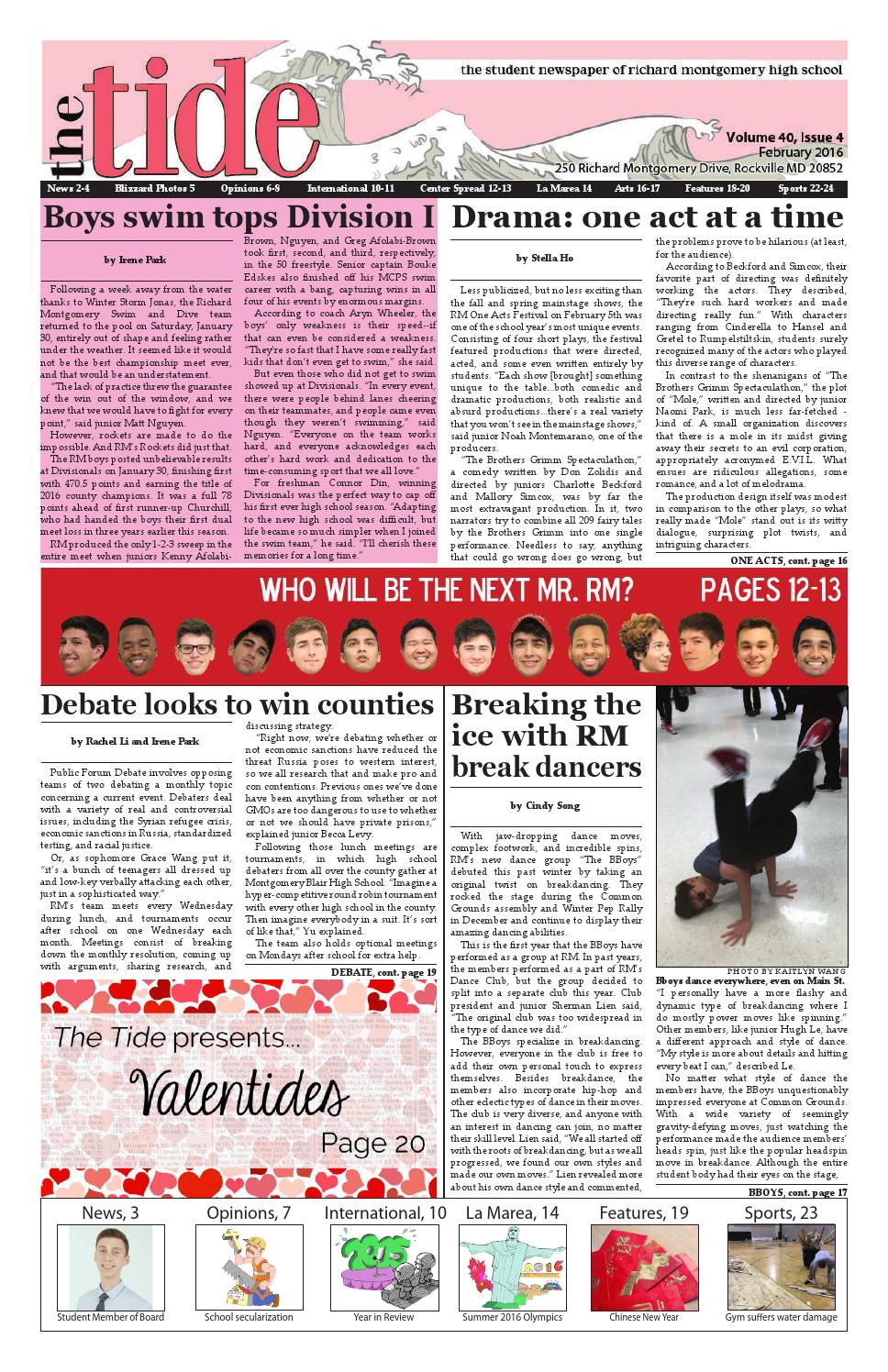 The Tide - February 2016 by Tide Editors - Issuu