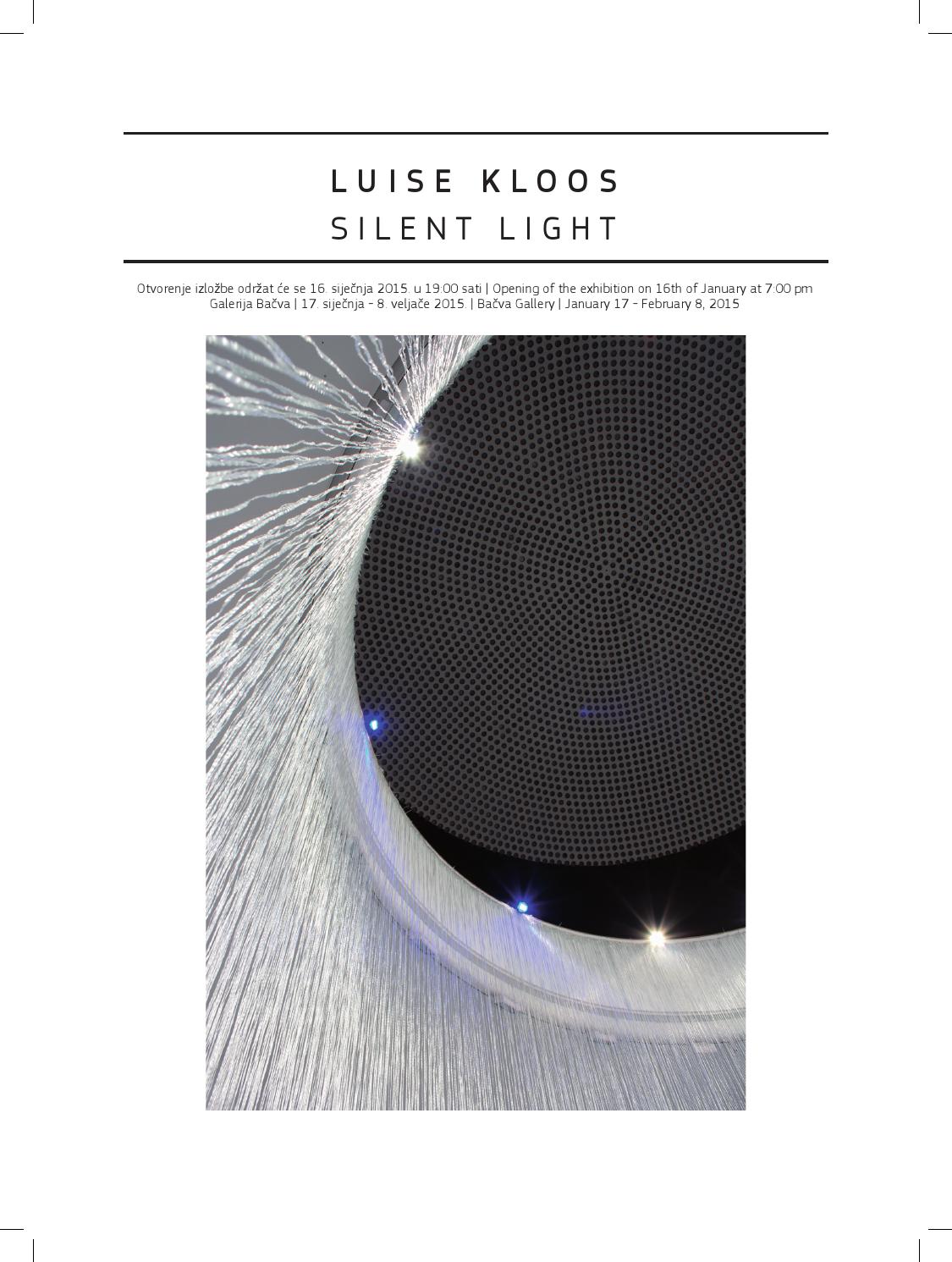 Luise Kloos - Silent light by HDLU - Issuu