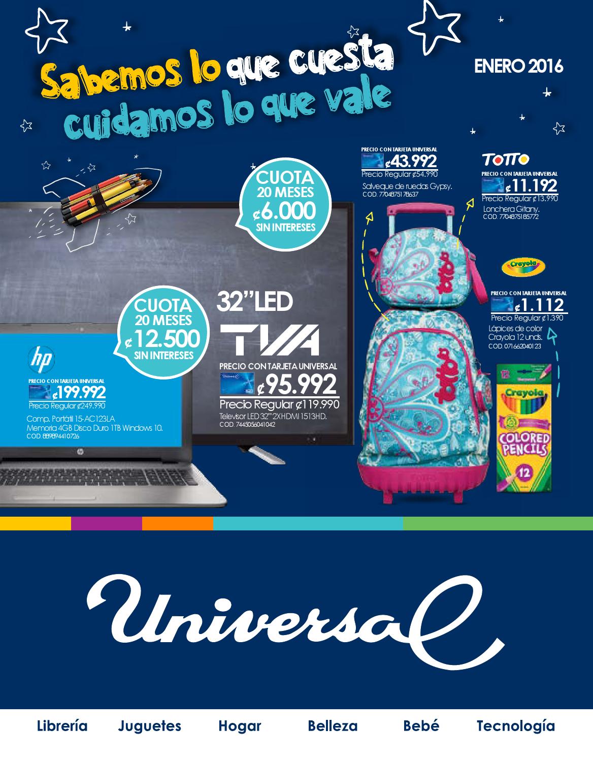 Catalogo escolar enero 2016 by Tiendas Universal - Issuu