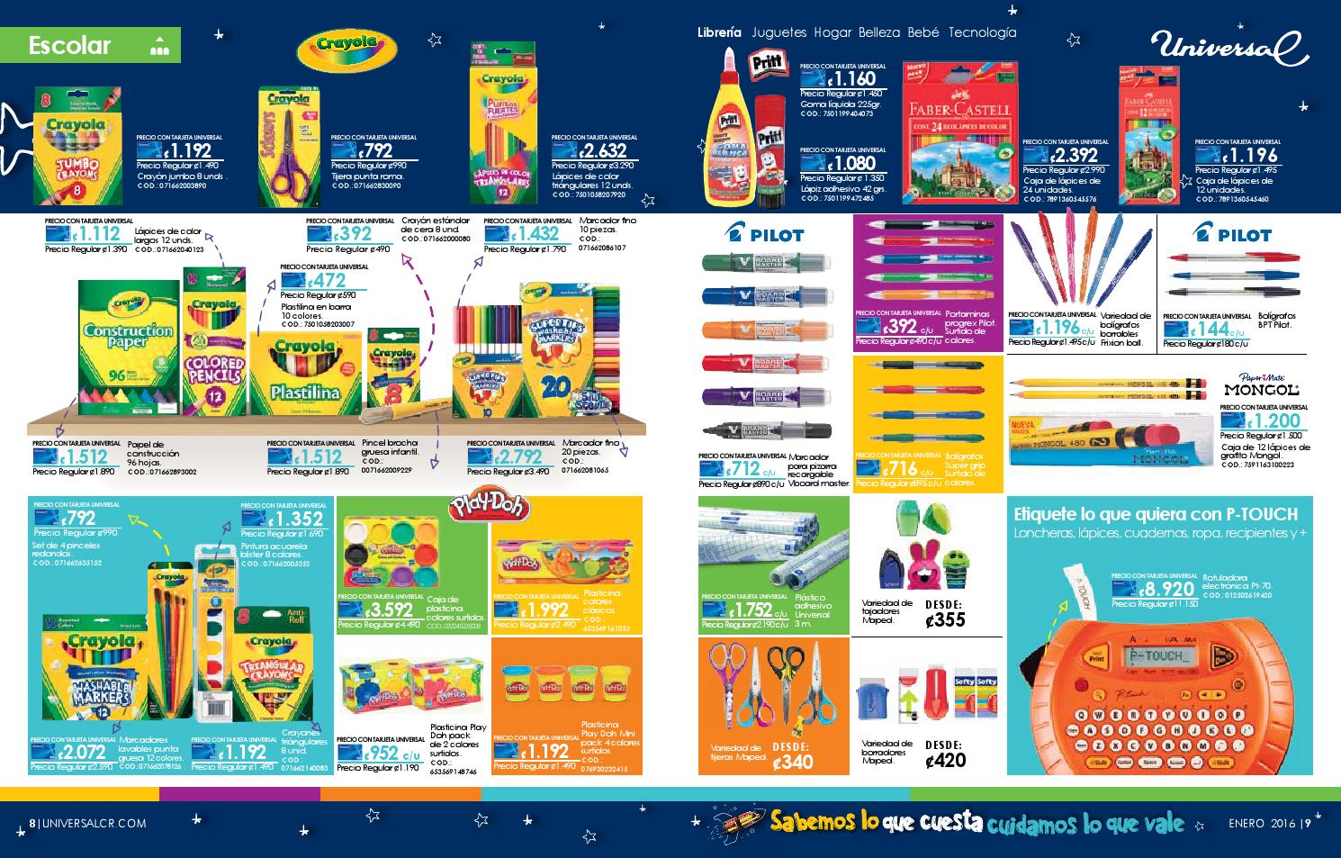 Catalogo escolar enero 2016 by Tiendas Universal - Issuu