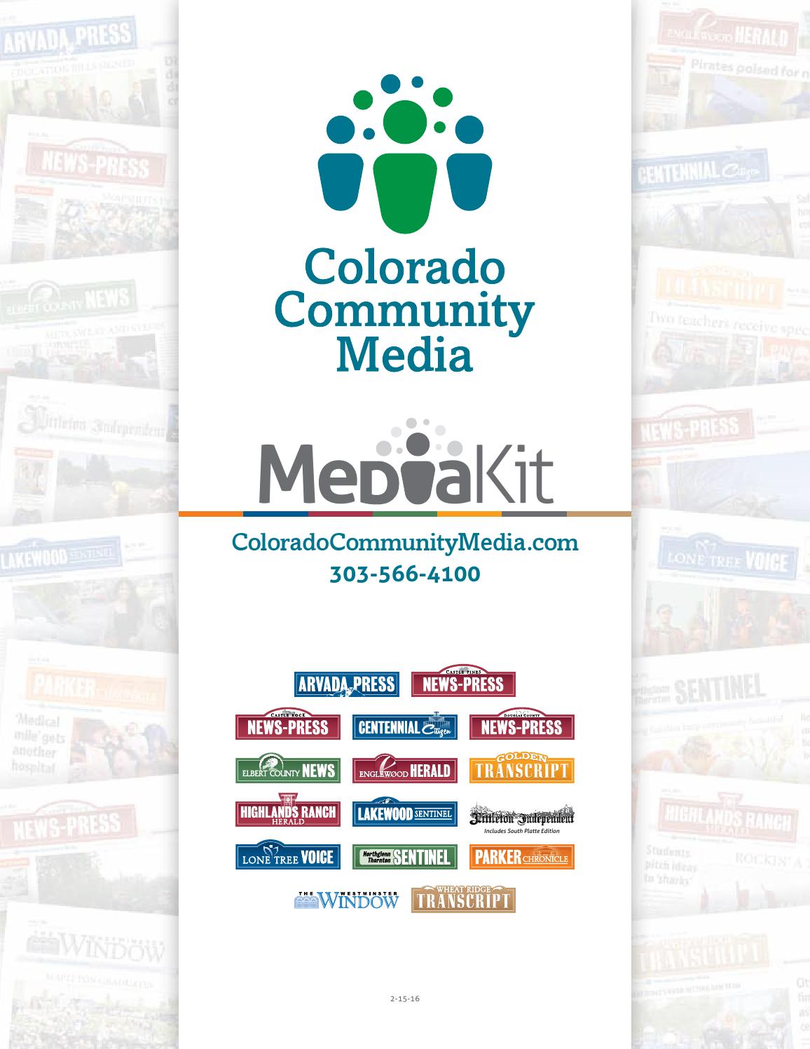 Colorado Community Media 2016 Media Kit by Colorado Community Media - Issuu