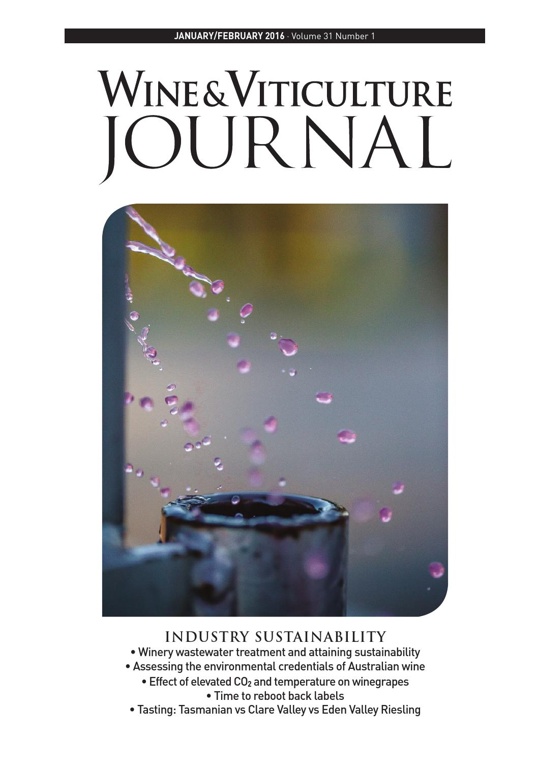 WINE & VITICULTURE JOURNAL | January-February 2016 by Provincial Press ...