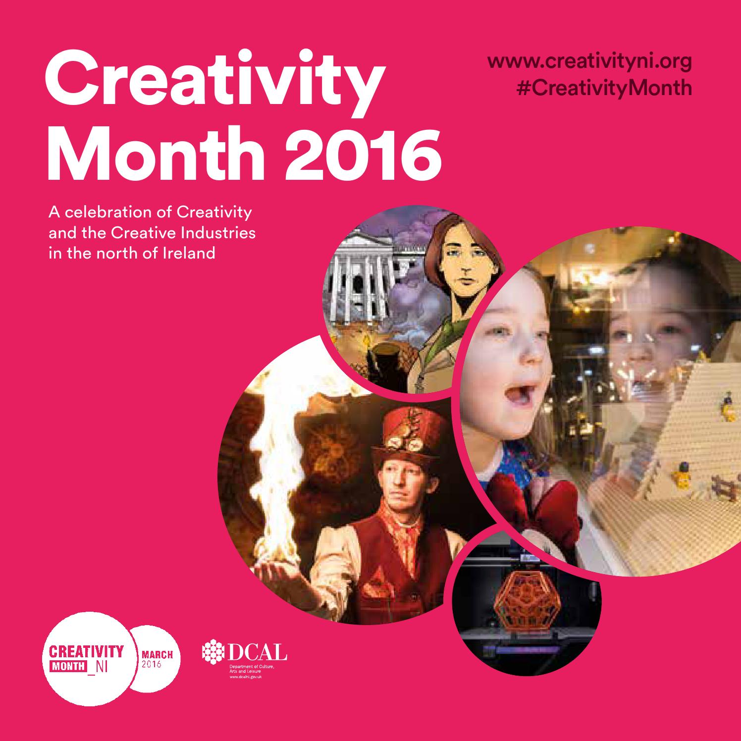 Creativity Month Programme 2016 by Nerve Centre - Issuu