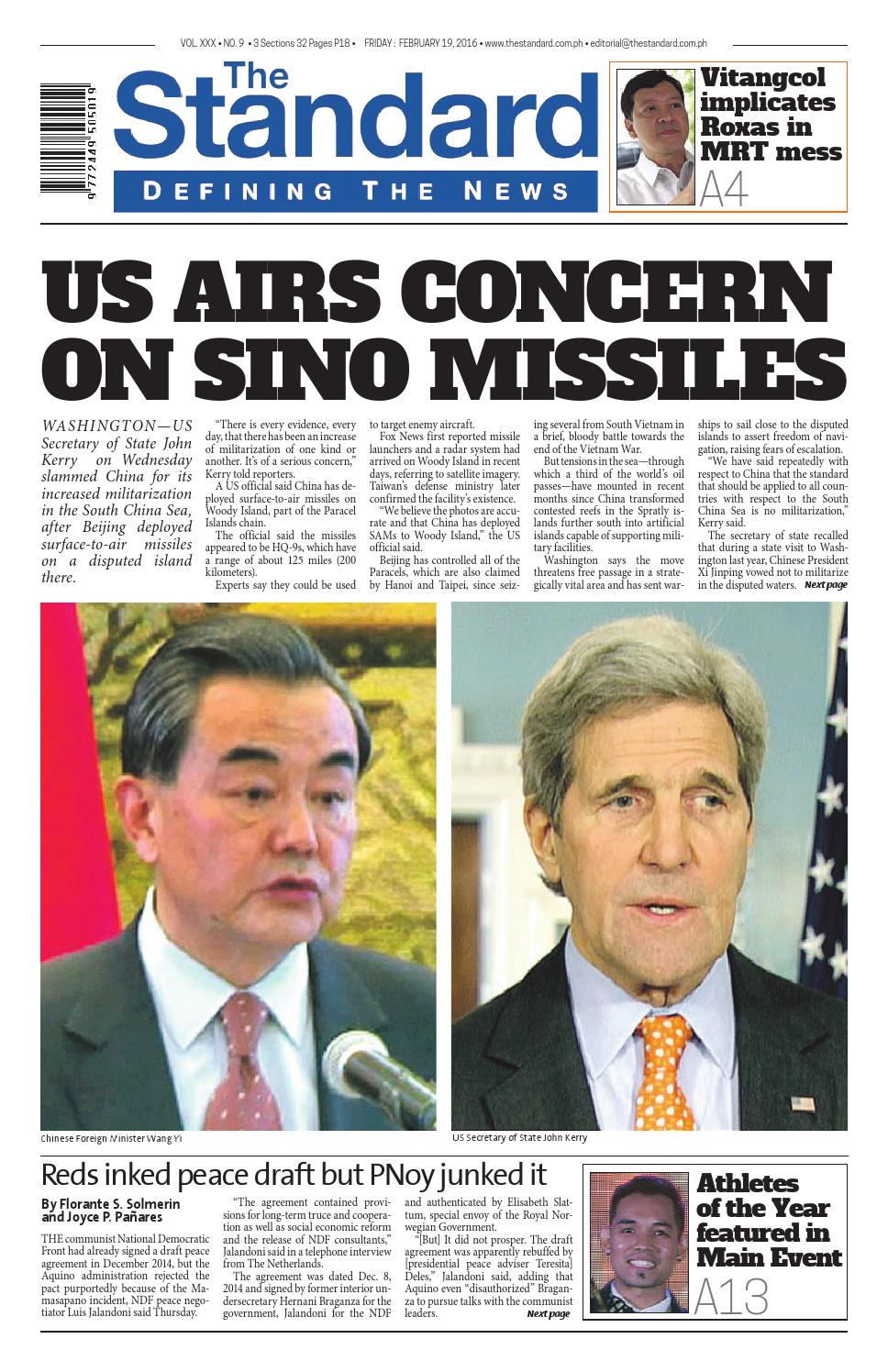 The Standard - 2016 February 19 - Friday by Manila Standard - Issuu