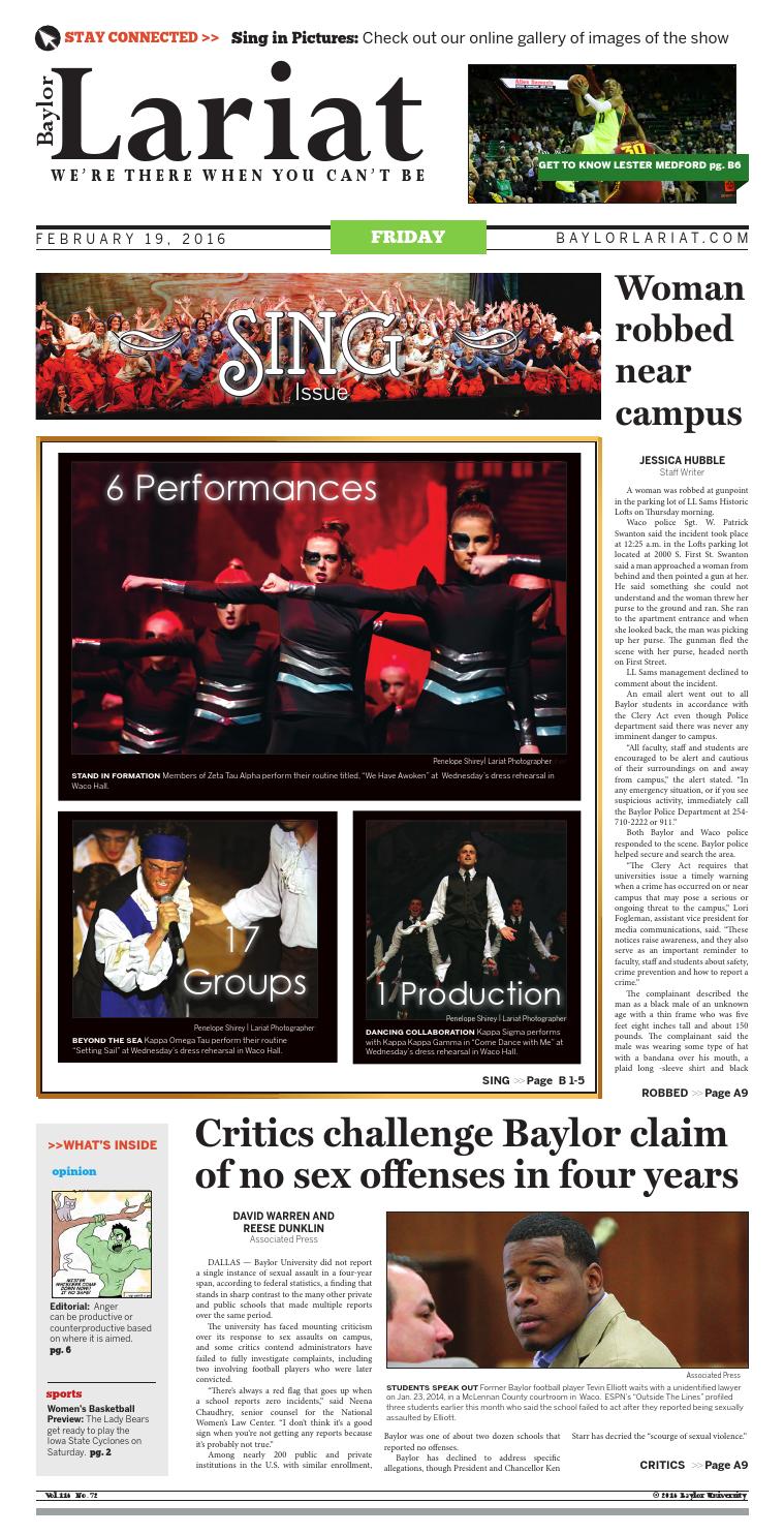 The Baylor Lariat by The Baylor Lariat - Issuu