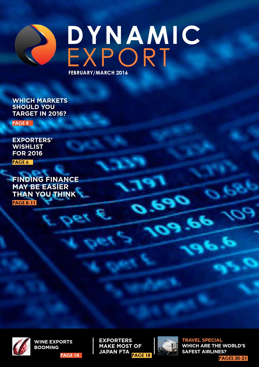 Dynamic Export E-magazine Feb/Mar 2016 by Think Positive Pty Ltd ...