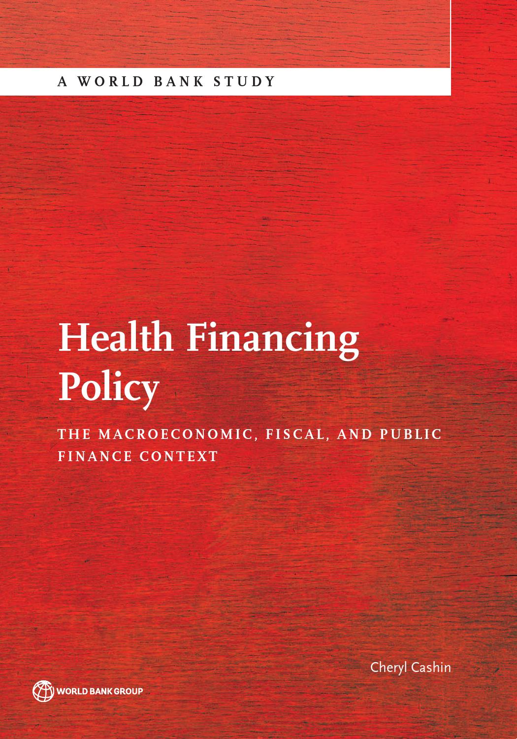 Health Financing Policy by World Bank Publications - Issuu