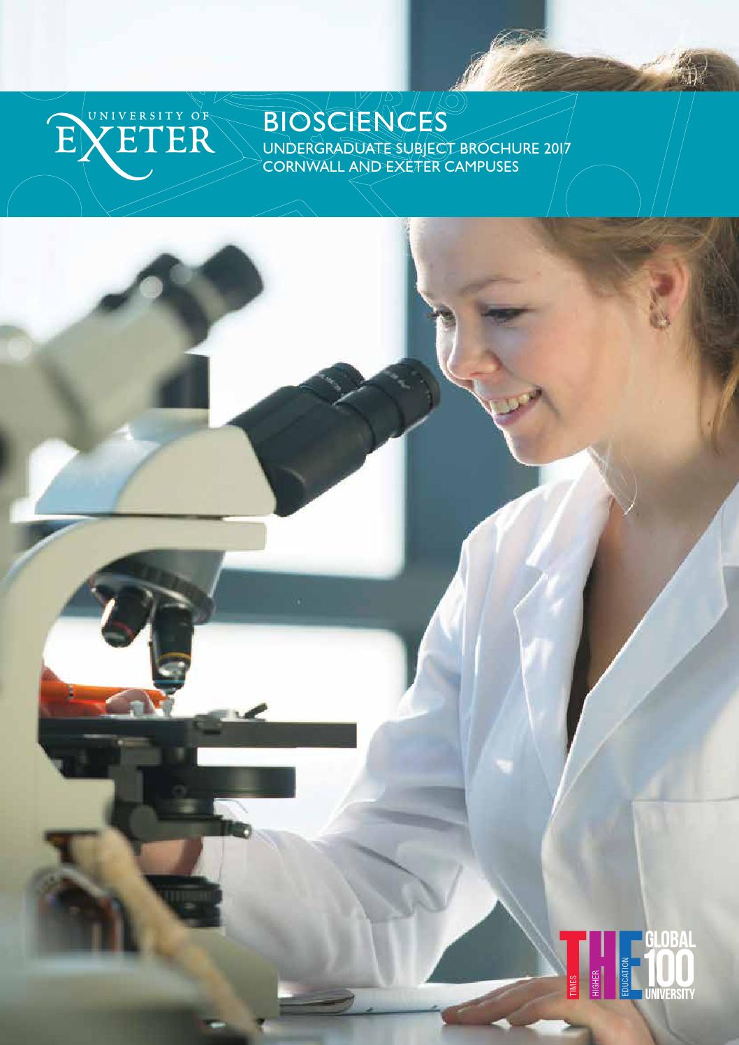 Biosciences Subject Brochure 2017 by University of Exeter - Issuu