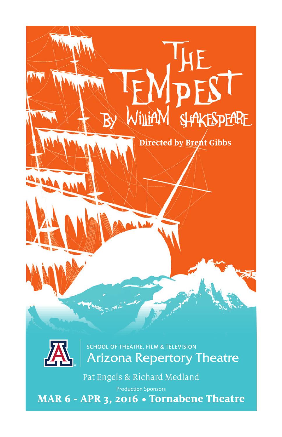 Arizona Repertory Theatre's THE TEMPEST Program by UA School of Theatre ...