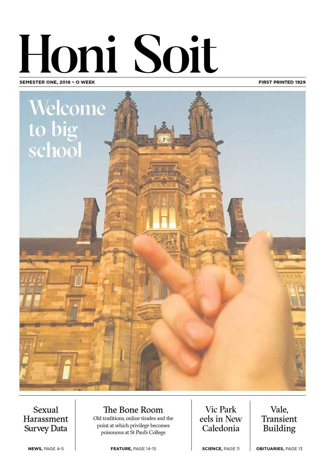 Honi Soit: O-Week, Semester 1, 2016 by SRC USyd Publications - Issuu