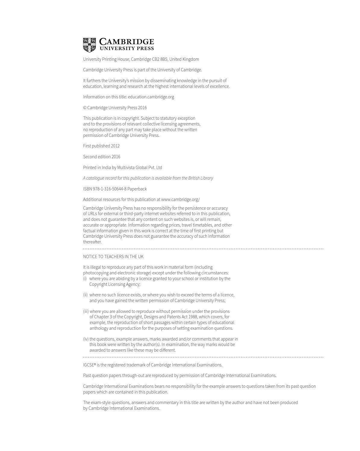 Preview Cambridge O Level Mathematics (second edition) by Cambridge ...