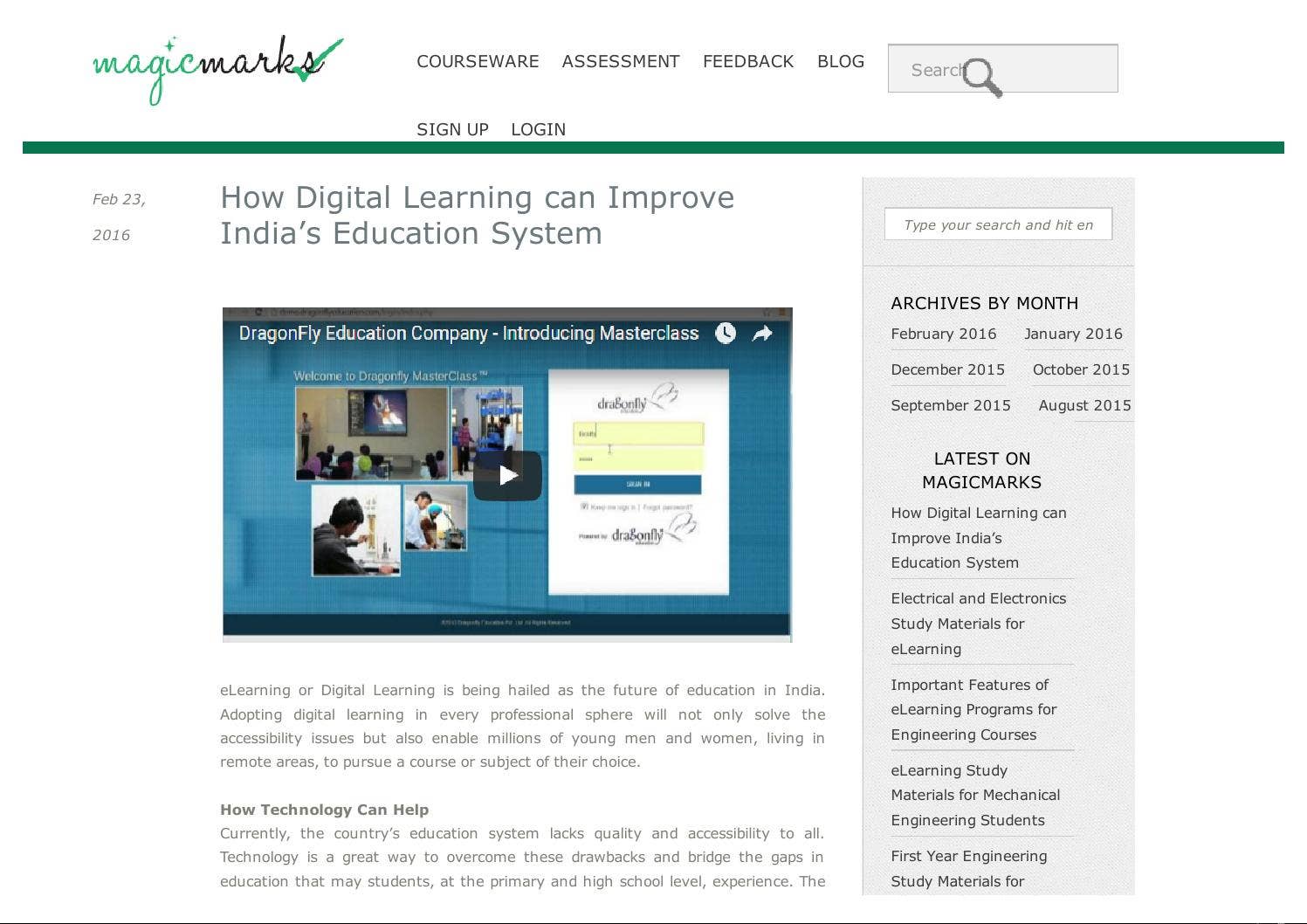 How digital learning can improve india’s education system by magicmarks - Issuu