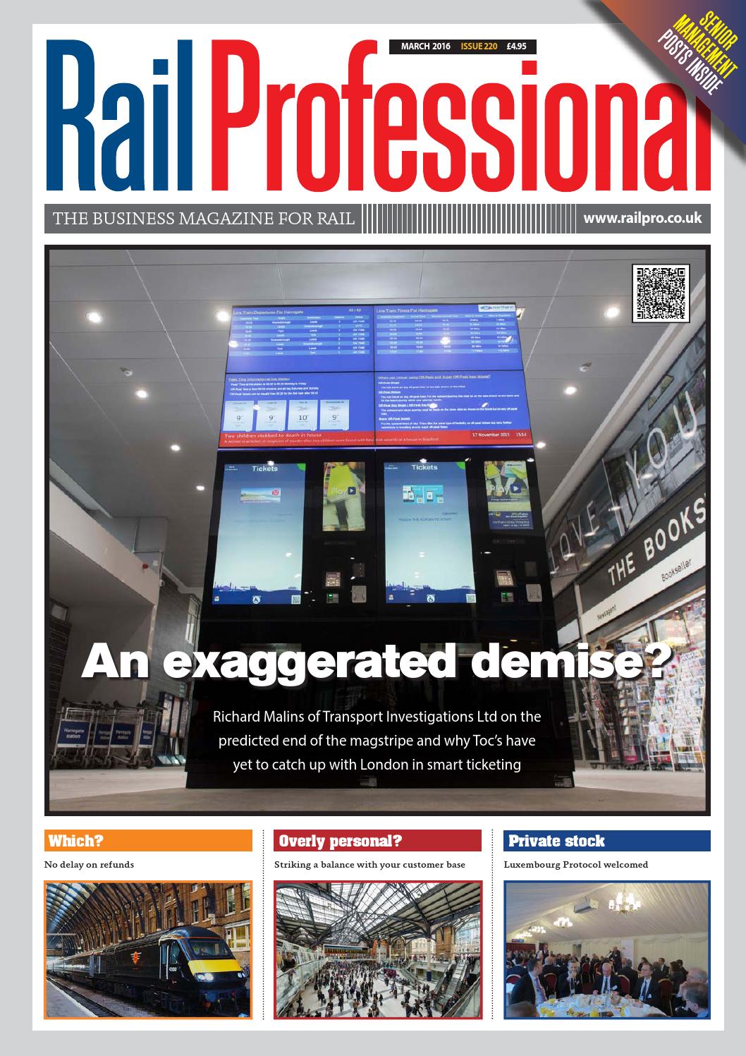 RAIL PROFESSIONAL MARCH 2016 by Rail Professional Magazine - Issuu