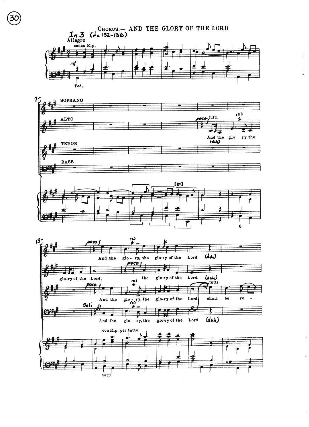 And The Glory of the Lord, G.F. Handel by Shaw Website - Issuu