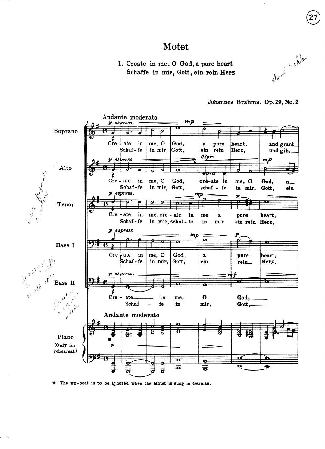 Brahms Motet by Shaw Website - Issuu