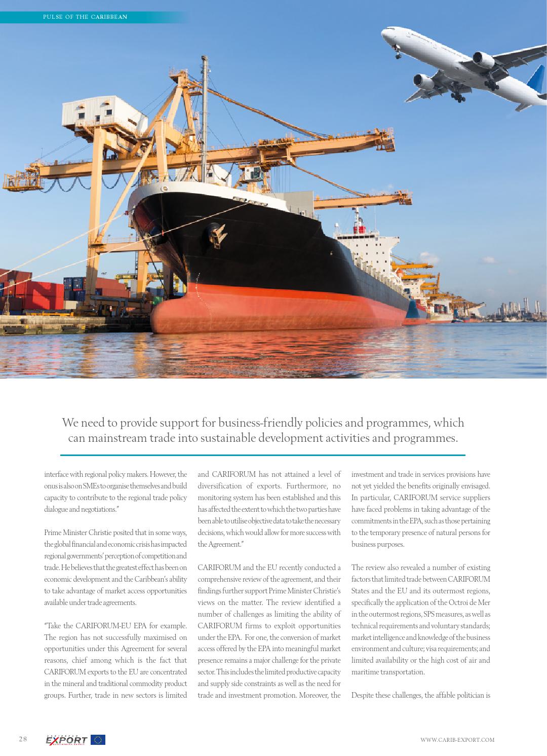 Caribbean Export OUTLOOK 2016 by Caribbean Export - Issuu