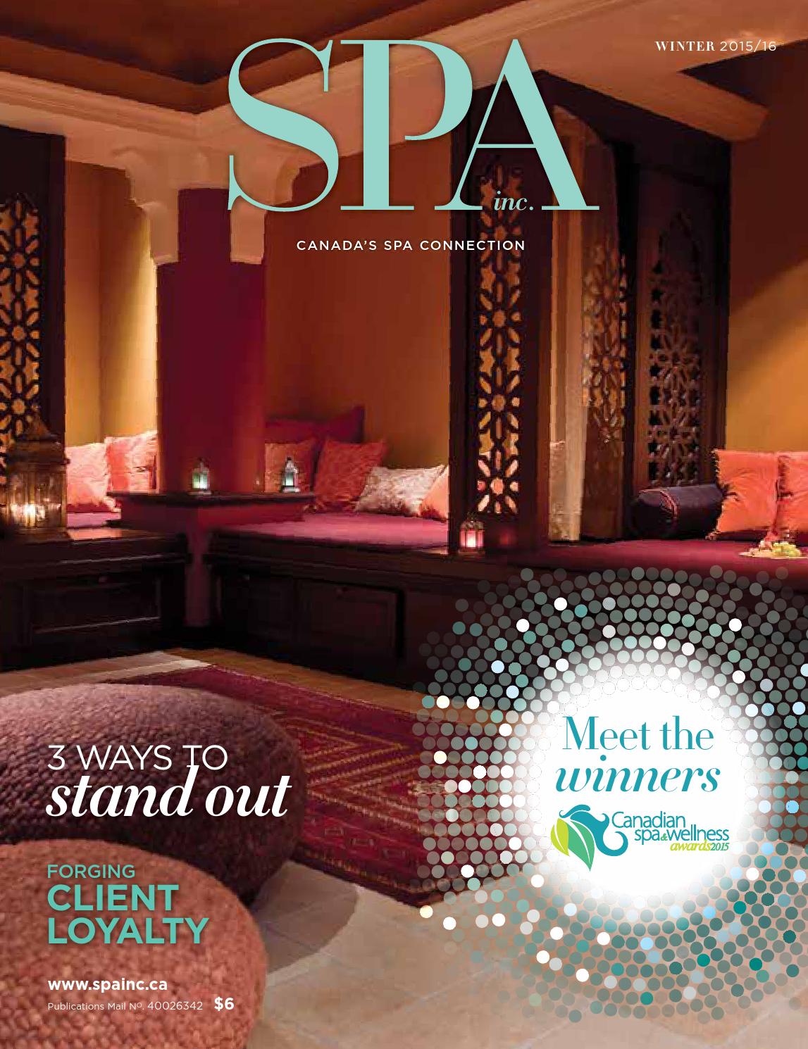 Spa Inc Winter (English) 2015 -16 by Dovetail Communications - Issuu