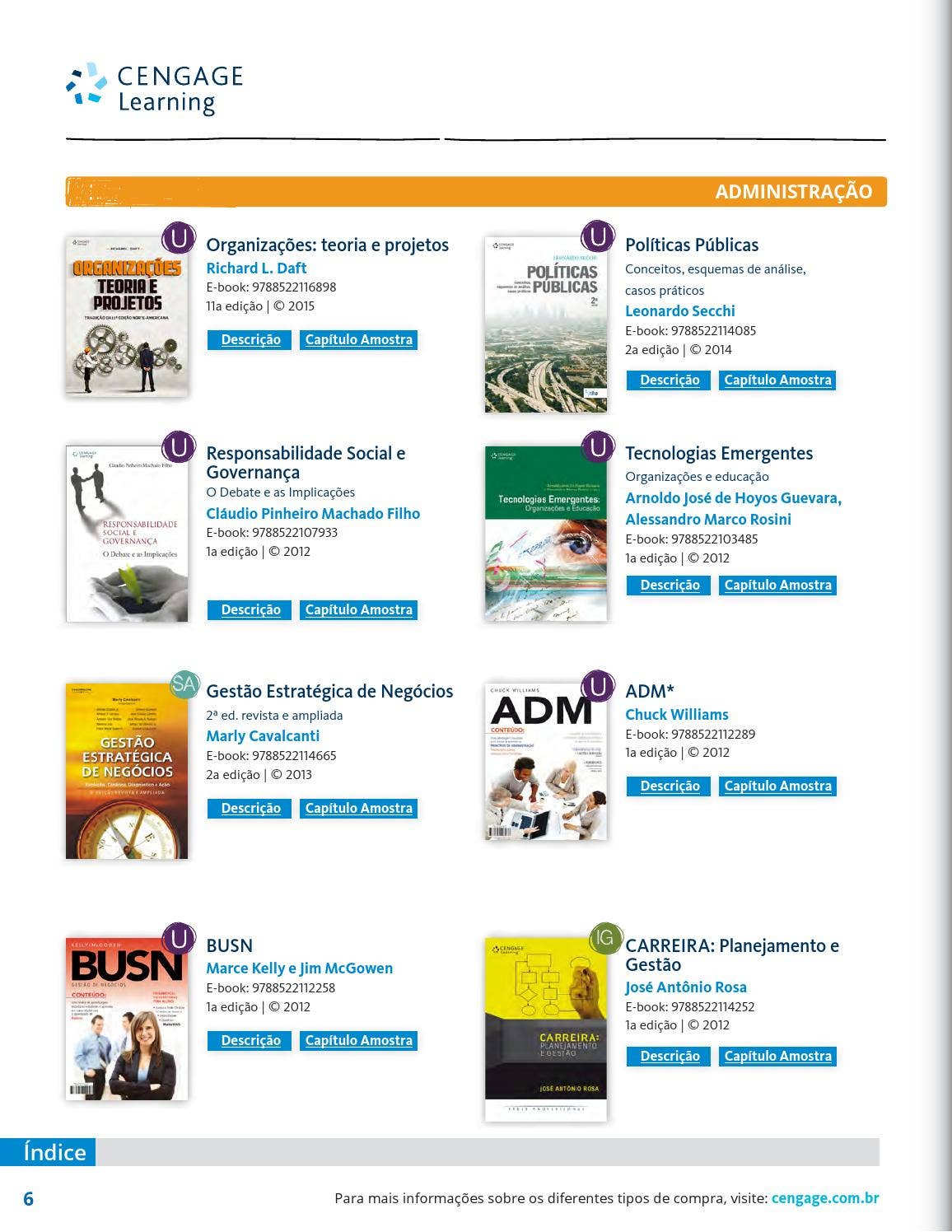 Catálogo e-books Cengage Learning 2016 by Cengage Brasil - Issuu