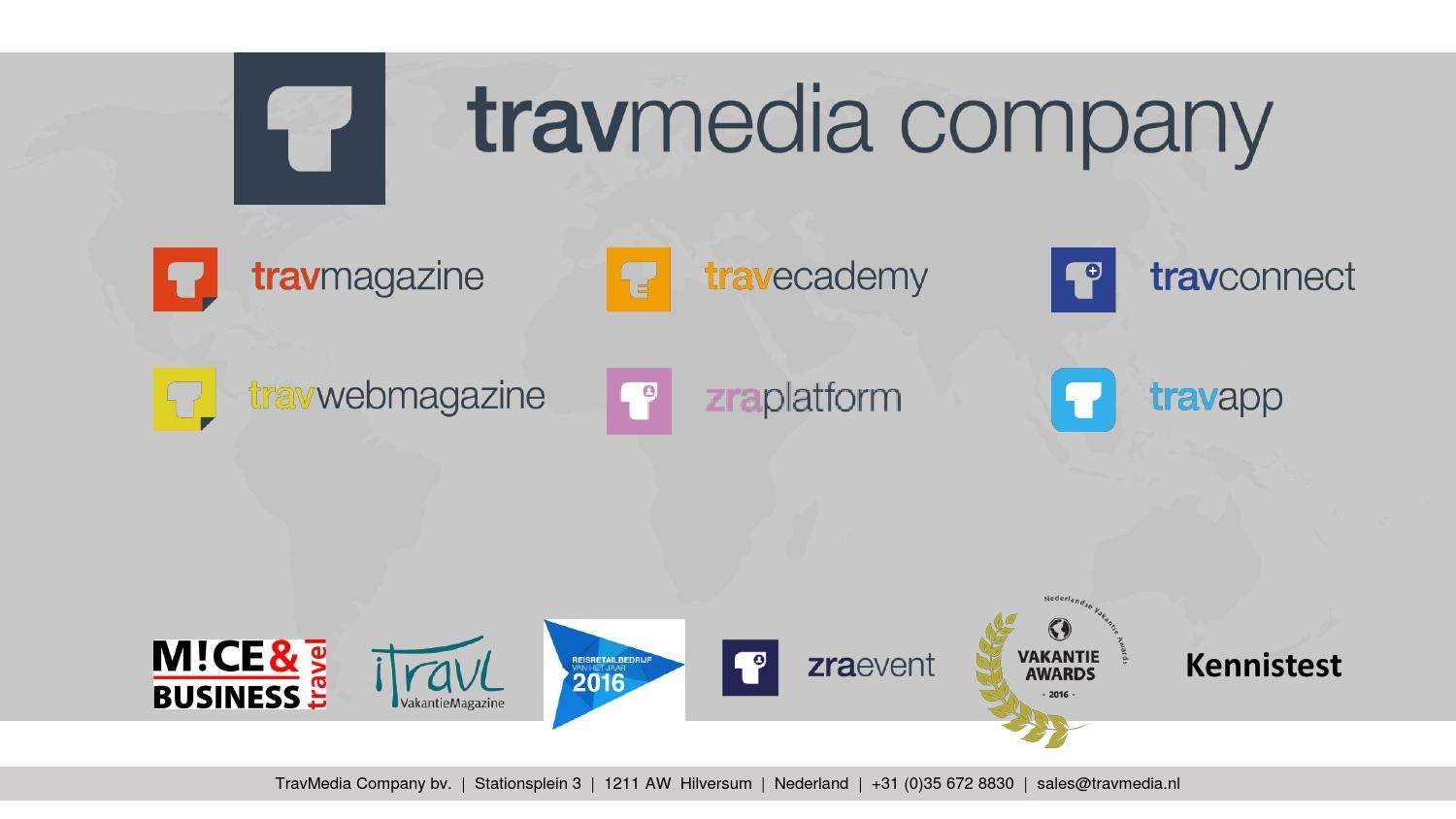 Travmedia company presentatie porfolio voor alle producten by TRAVel ...