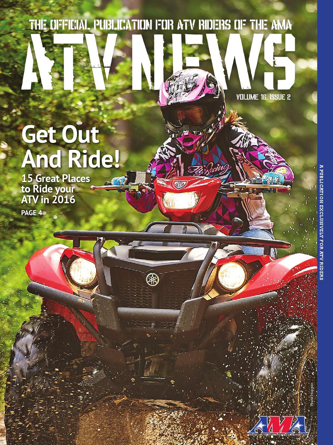 ATV News March/April 2016 by American Motorcyclist Association - Issuu
