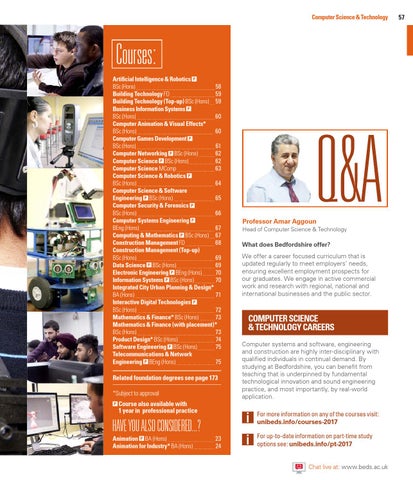 Undergraduate Prospectus 2017 by University of Bedfordshire - Issuu