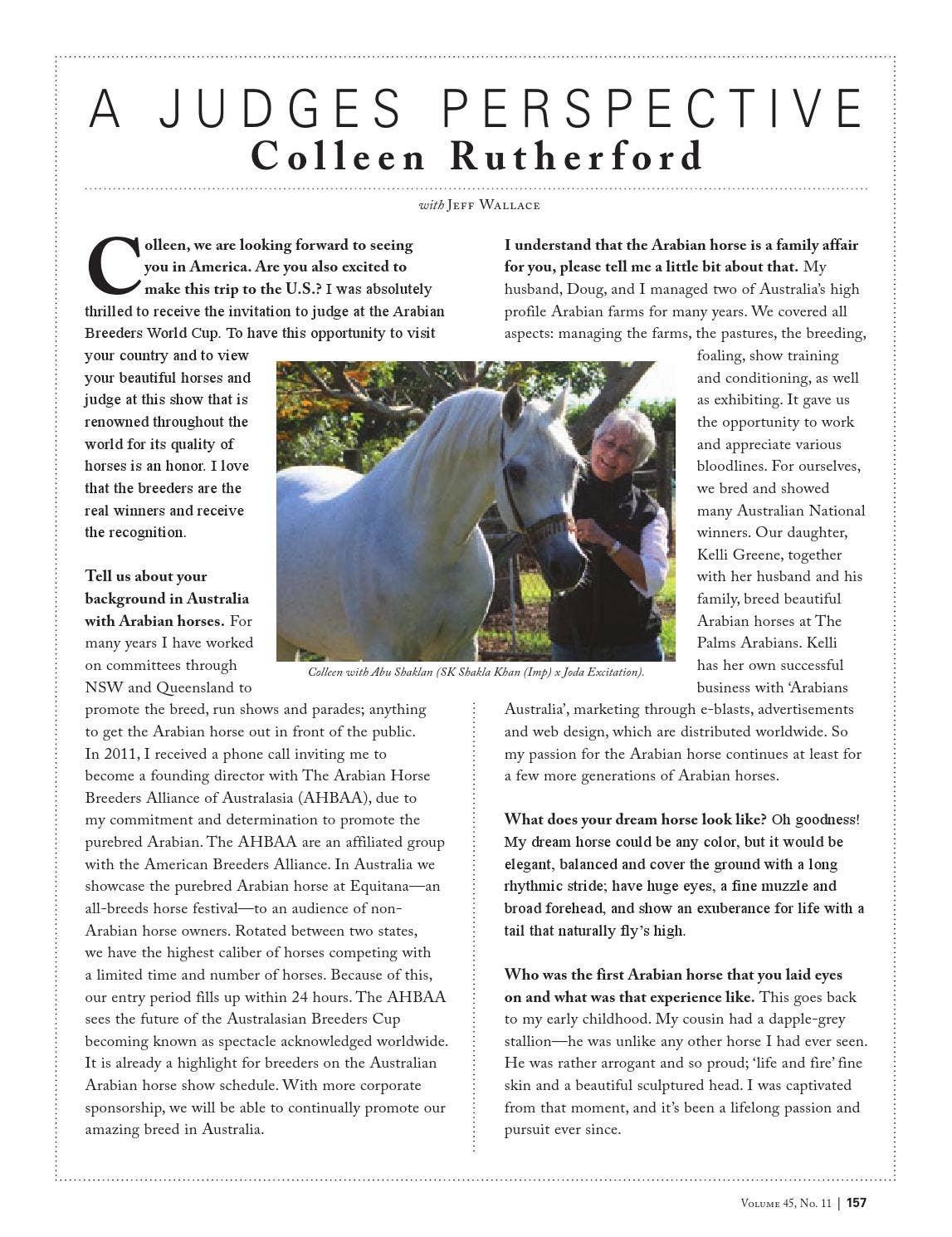 Judge Colleen Rutherford by Arabian Horse Times - Issuu