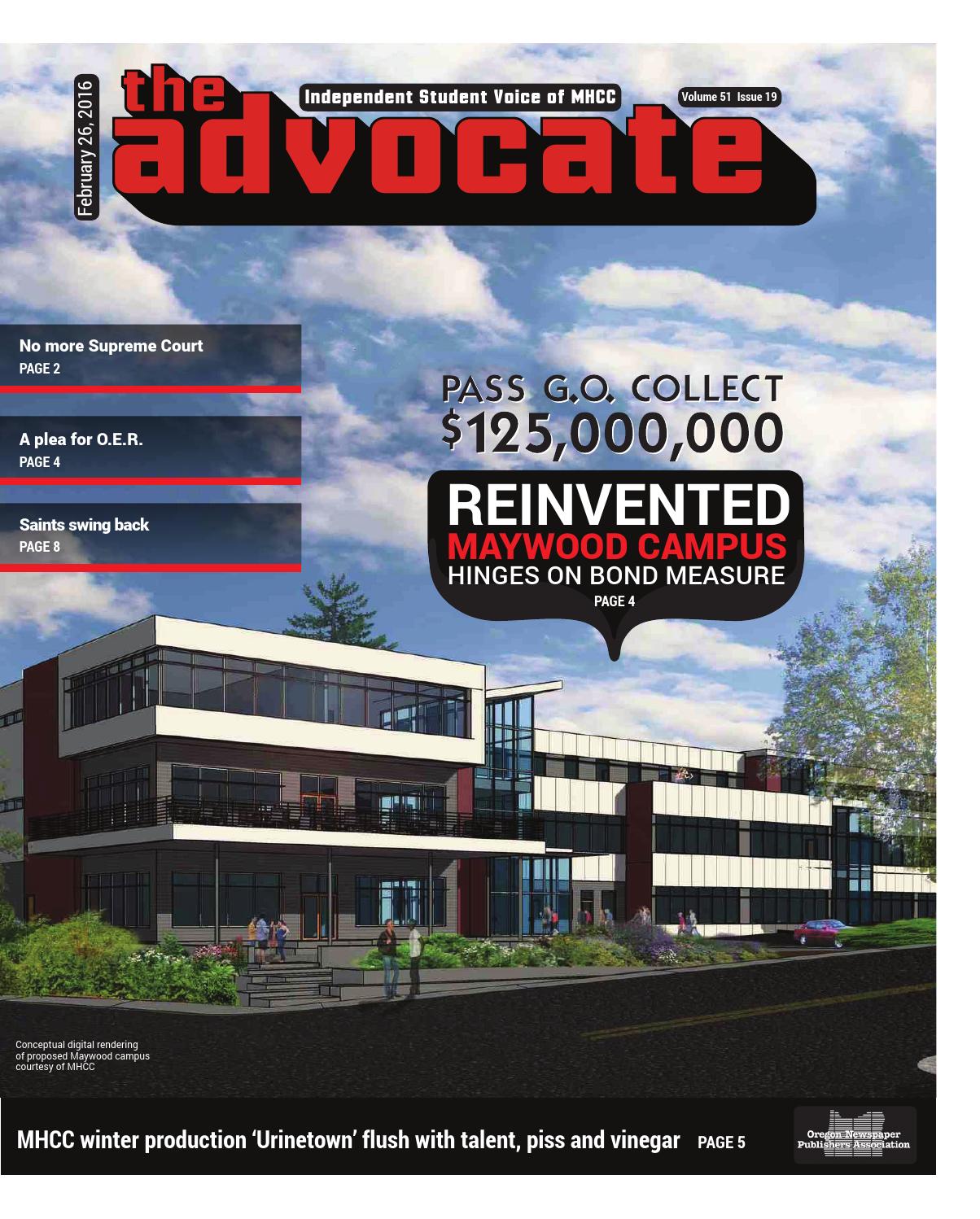 The Advocate, Issue 19 - Feb. 26, 2016 by The Advocate - Issuu