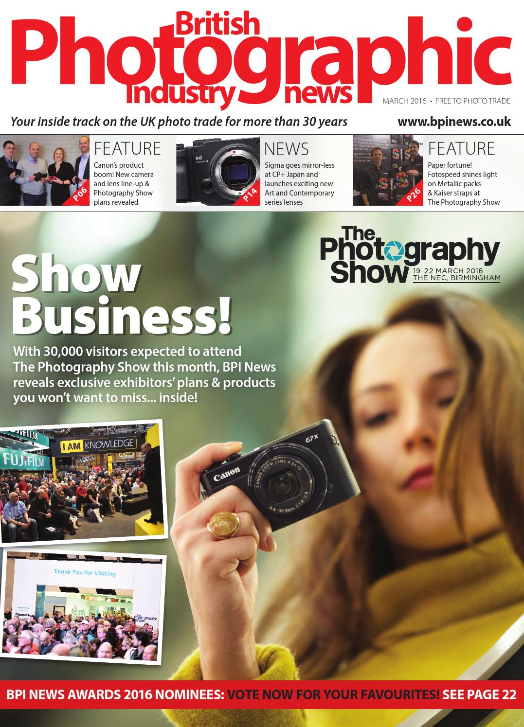 British Photographic Industry News March 2016 Photography Show Preview ...