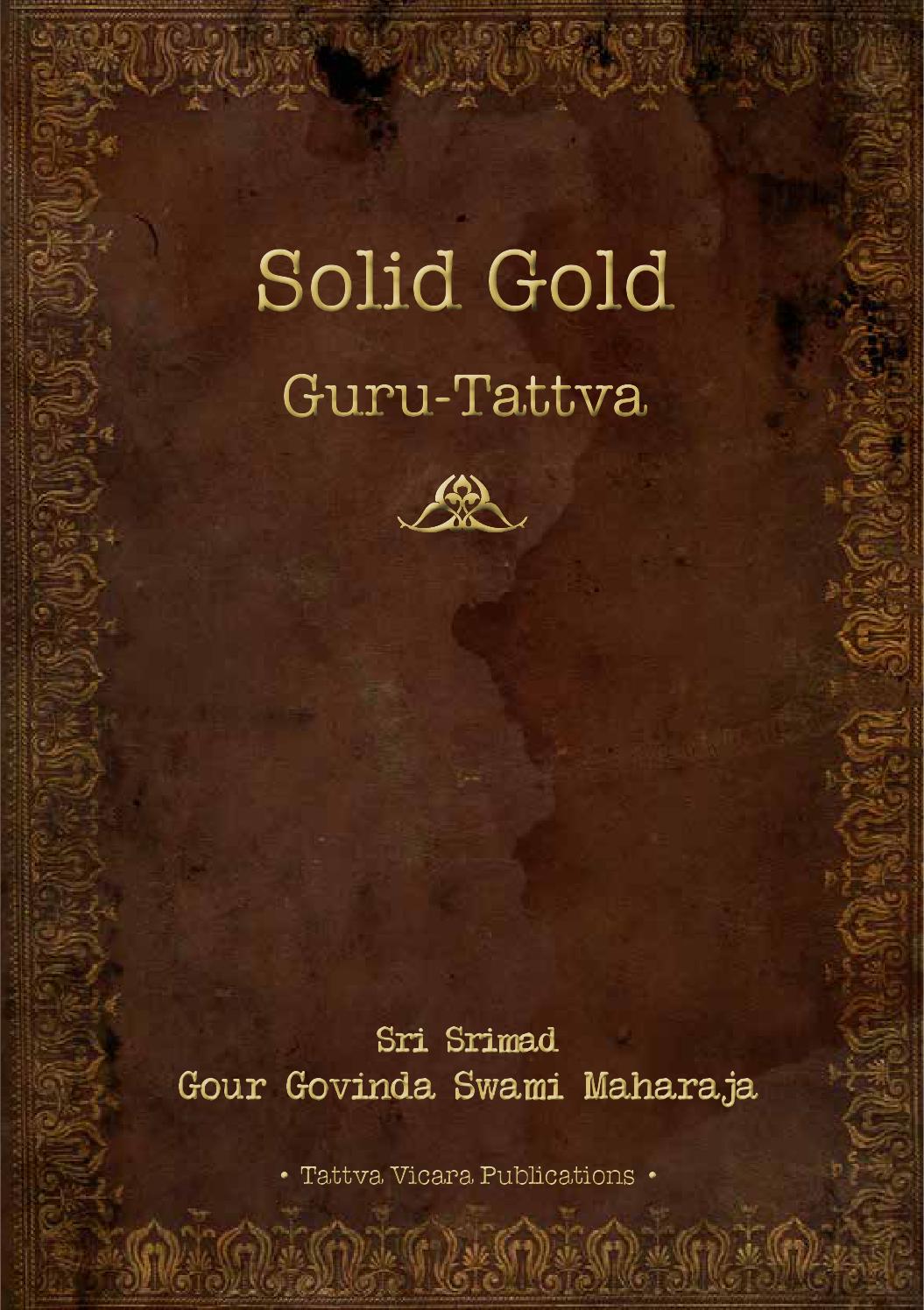 Solid Gold Guru Tattva by Tattva Vicara Publications - Issuu