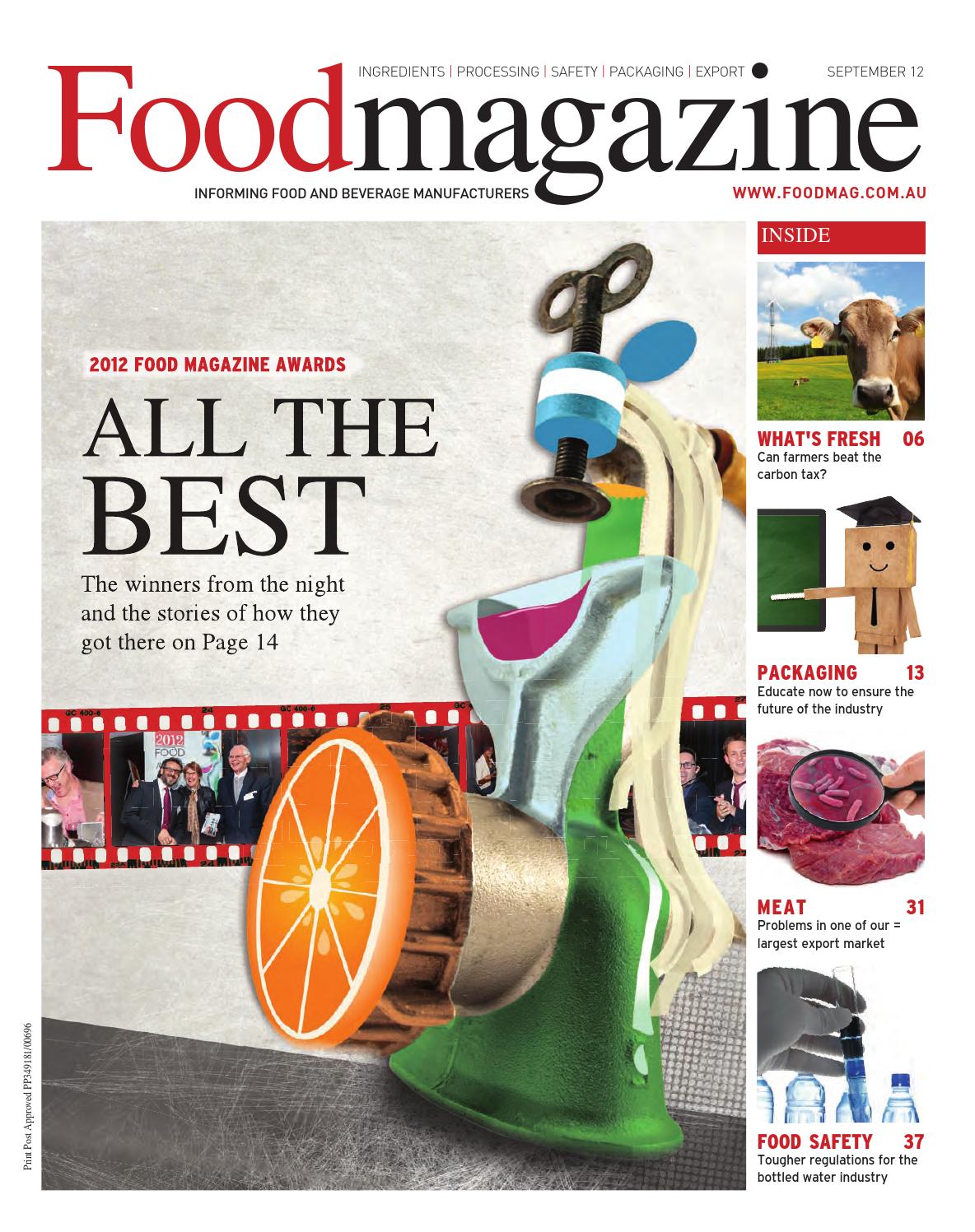 Food Magazine September 2012 by Prime Creative Media - Issuu