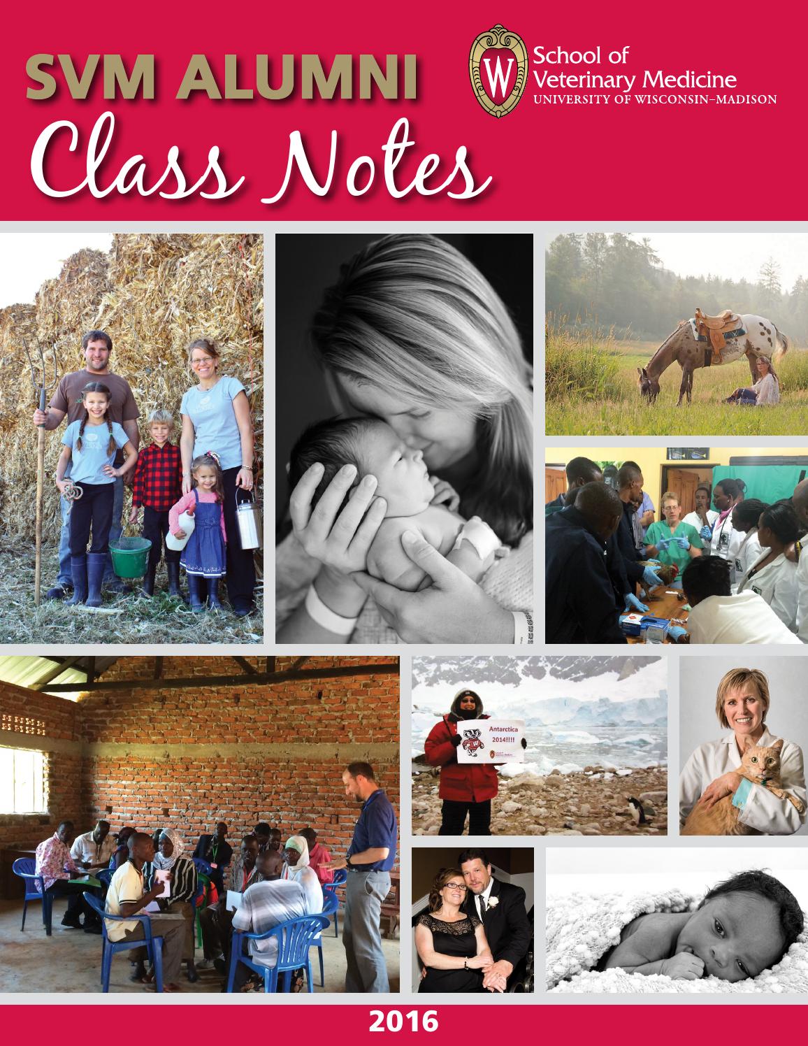 2016 SVM Alumni Class Notes by University of Wisconsin School of ...
