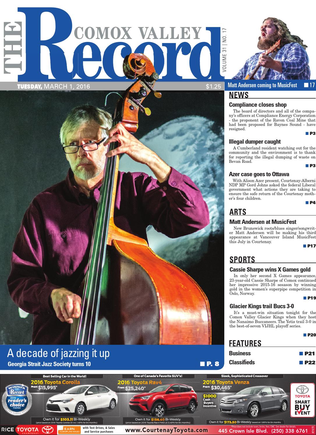 Comox Valley Record, March 01, 2016 by Black Press Media Group - Issuu