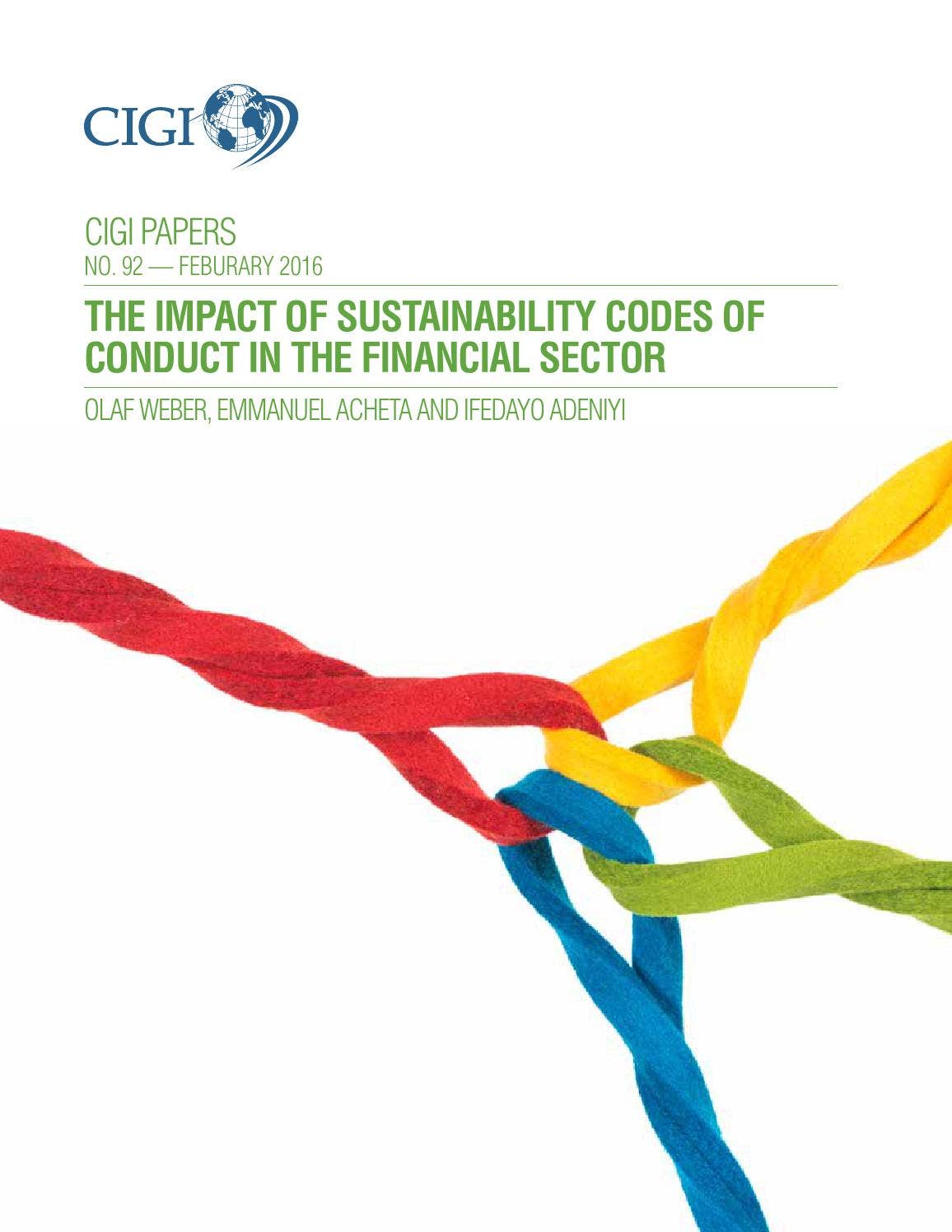 The Impact of Sustainability Codes of Conduct in the Financial Sector ...