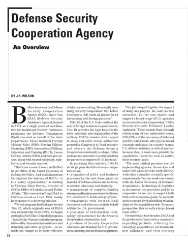 Defense Security Cooperation Agency: Defense Solutions for America's ...