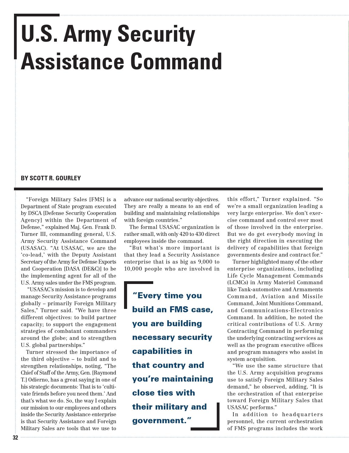 Defense Security Cooperation Agency: Defense Solutions for America's ...