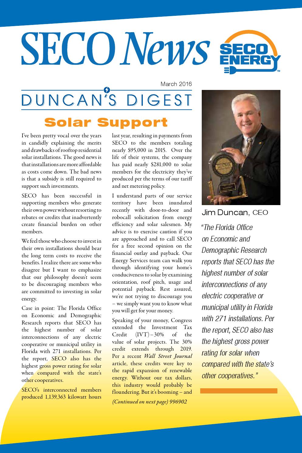 March 2016 SECO News by SECO Energy - Issuu