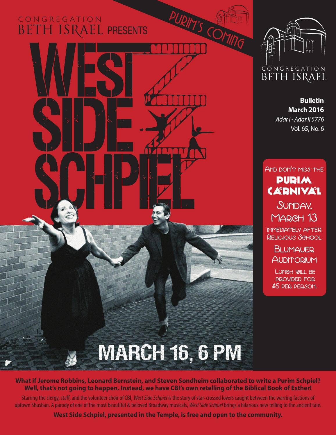 March 2016 Bulletin - Congregation Beth Israel, Portland Oregon by ...