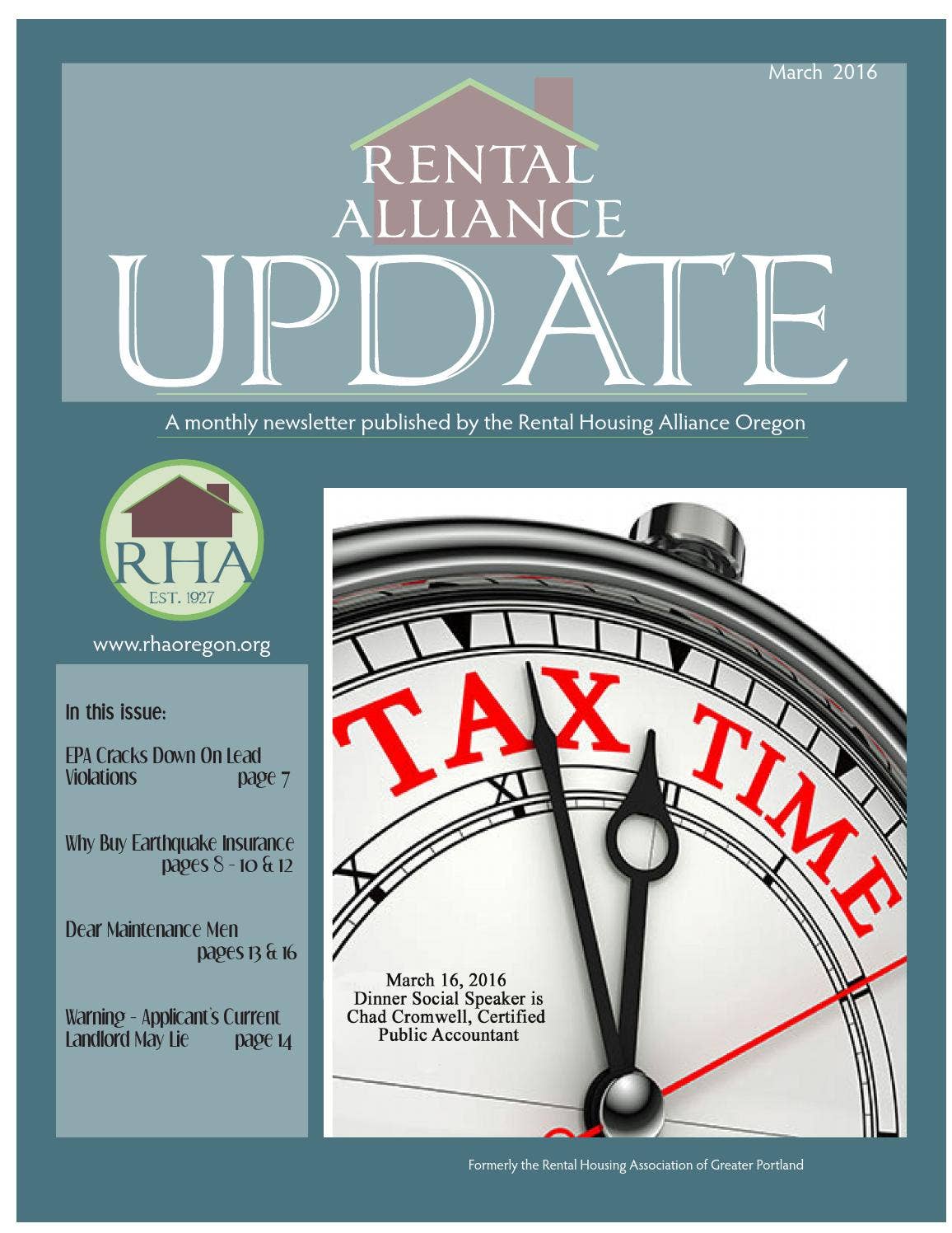 MARCH 2016 UPDATE NEWSLETTER by Cari Pierce - Issuu