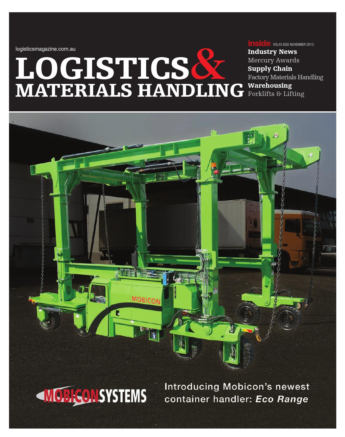 Logistics & Materials Handling November 2013 by Prime Creative Media ...