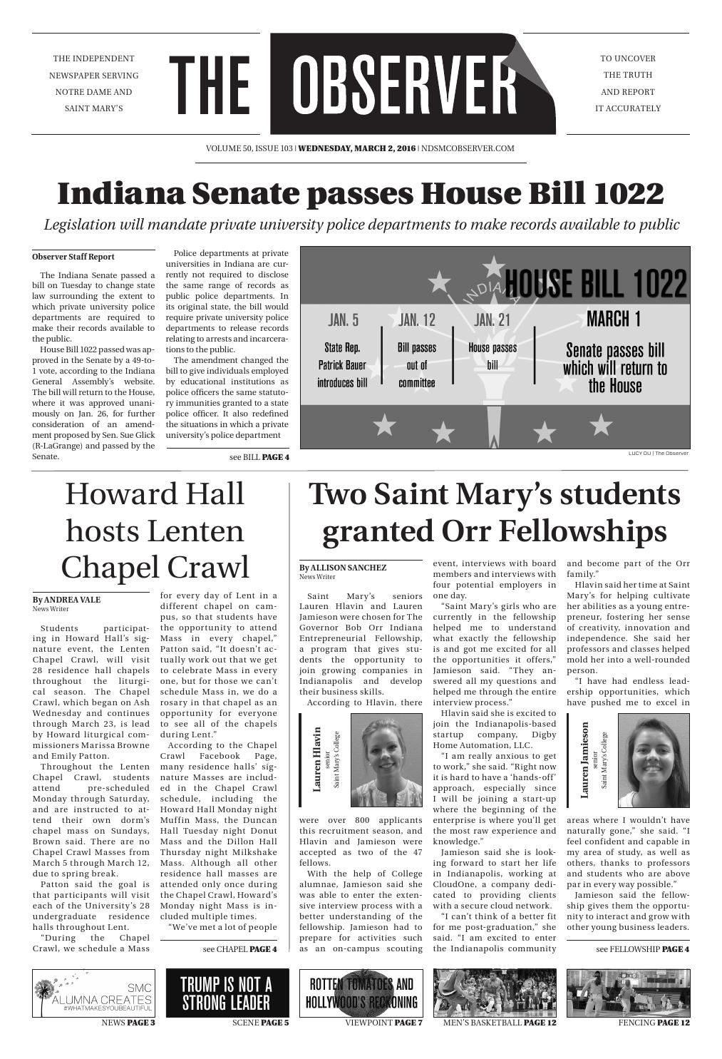 Print Edition of The Observer for Wednesday, March 2, 2016 by The ...