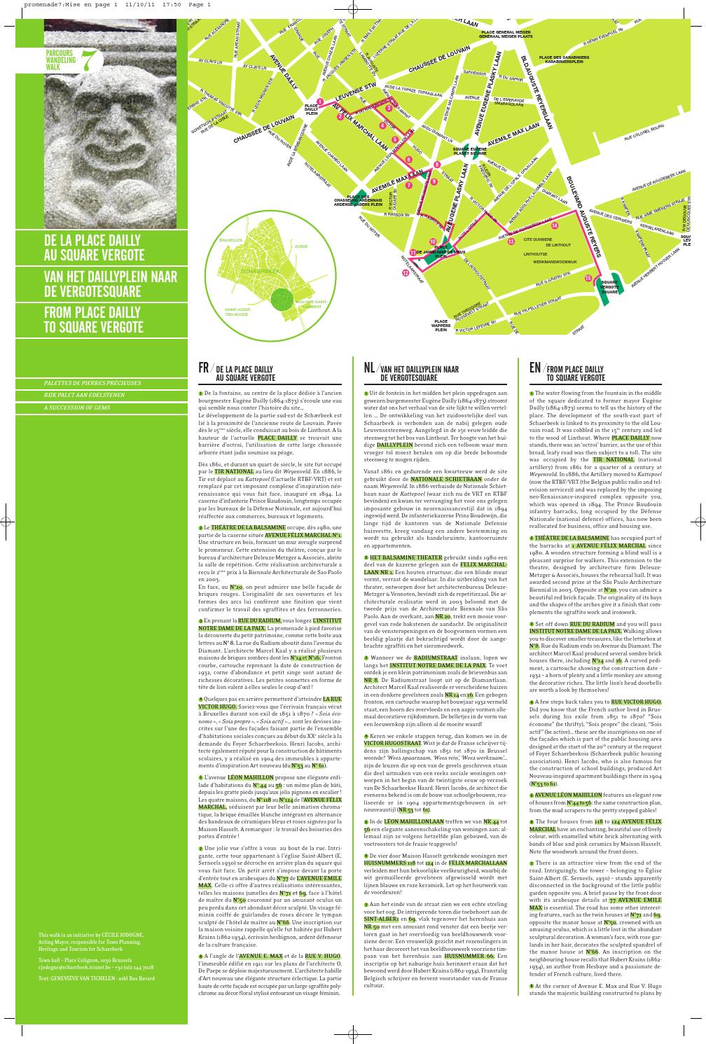 Promenade 7 place dailly au square vergote by Schaerbeek 1030 ...