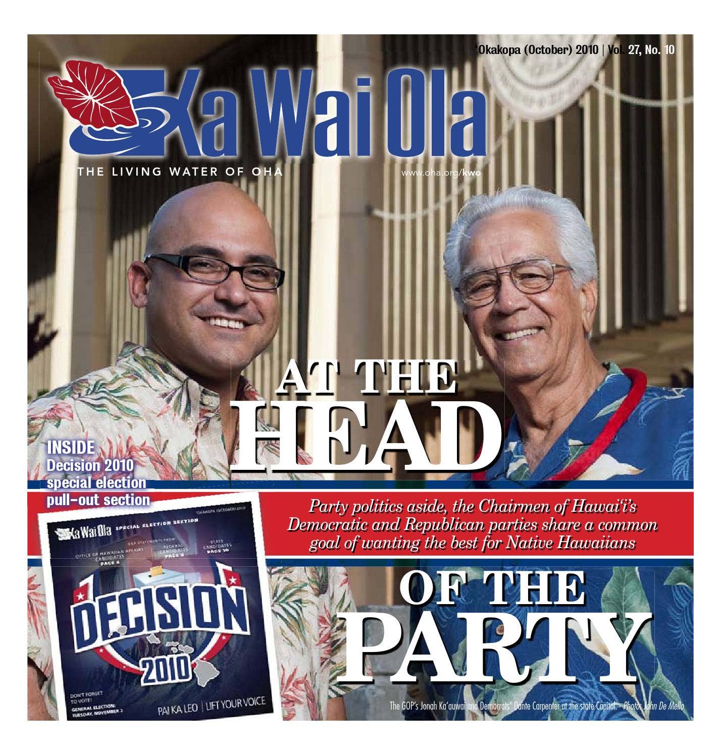 KWO - October 2010 | Vol. 27, No. 10 by Ka Wai Ola - News For The Lāhui ...