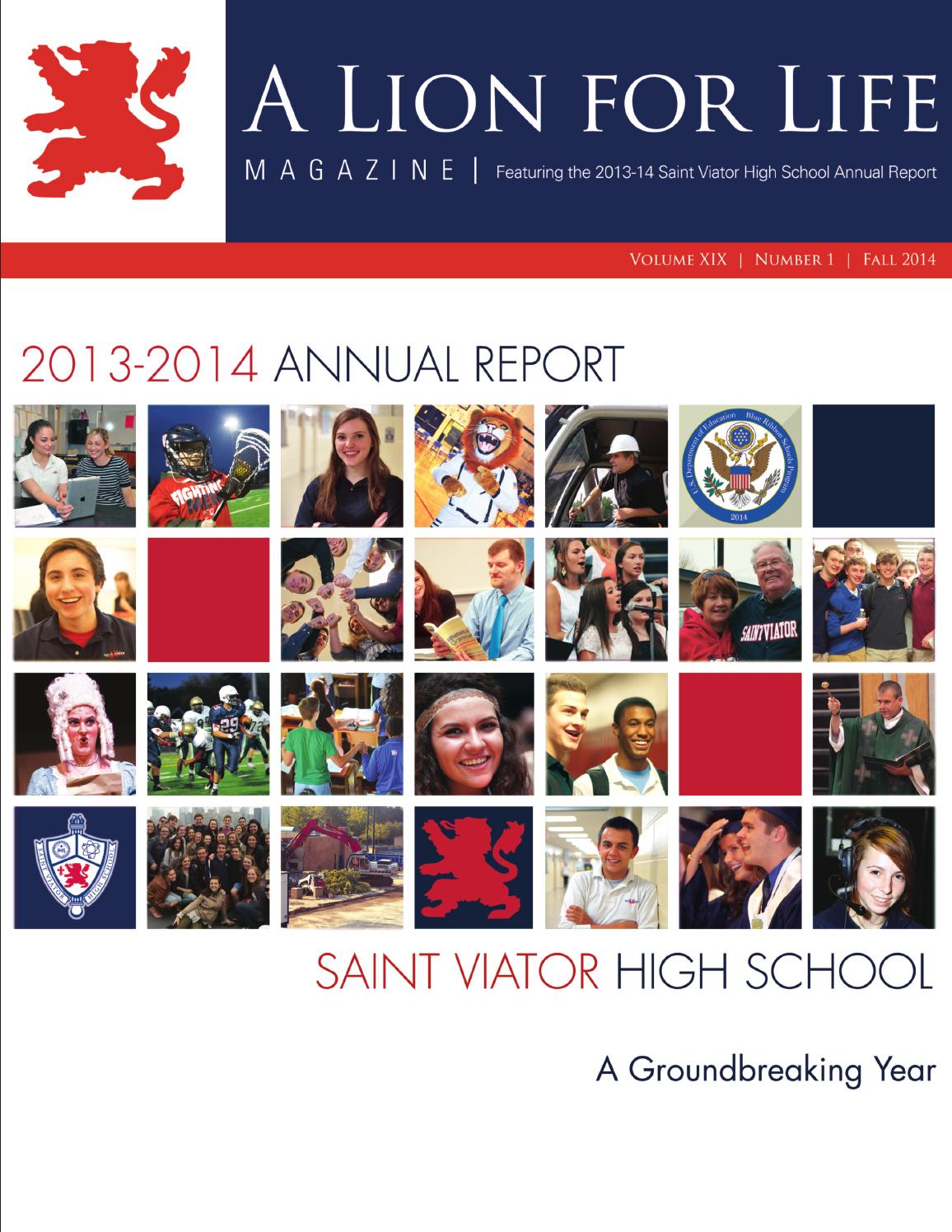 Annual Report 2013-14 by Saint Viator High School - Issuu